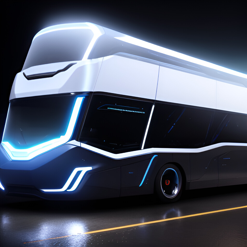 ArtStation - Futuristic bus