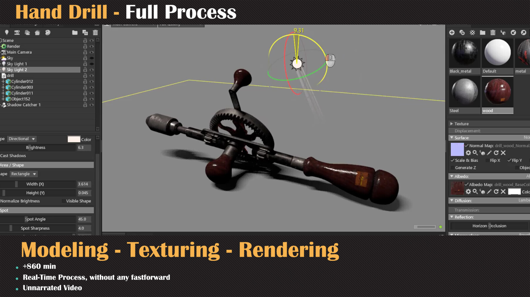 Milad Kambari - Hand Drill - Tutorial Full Process