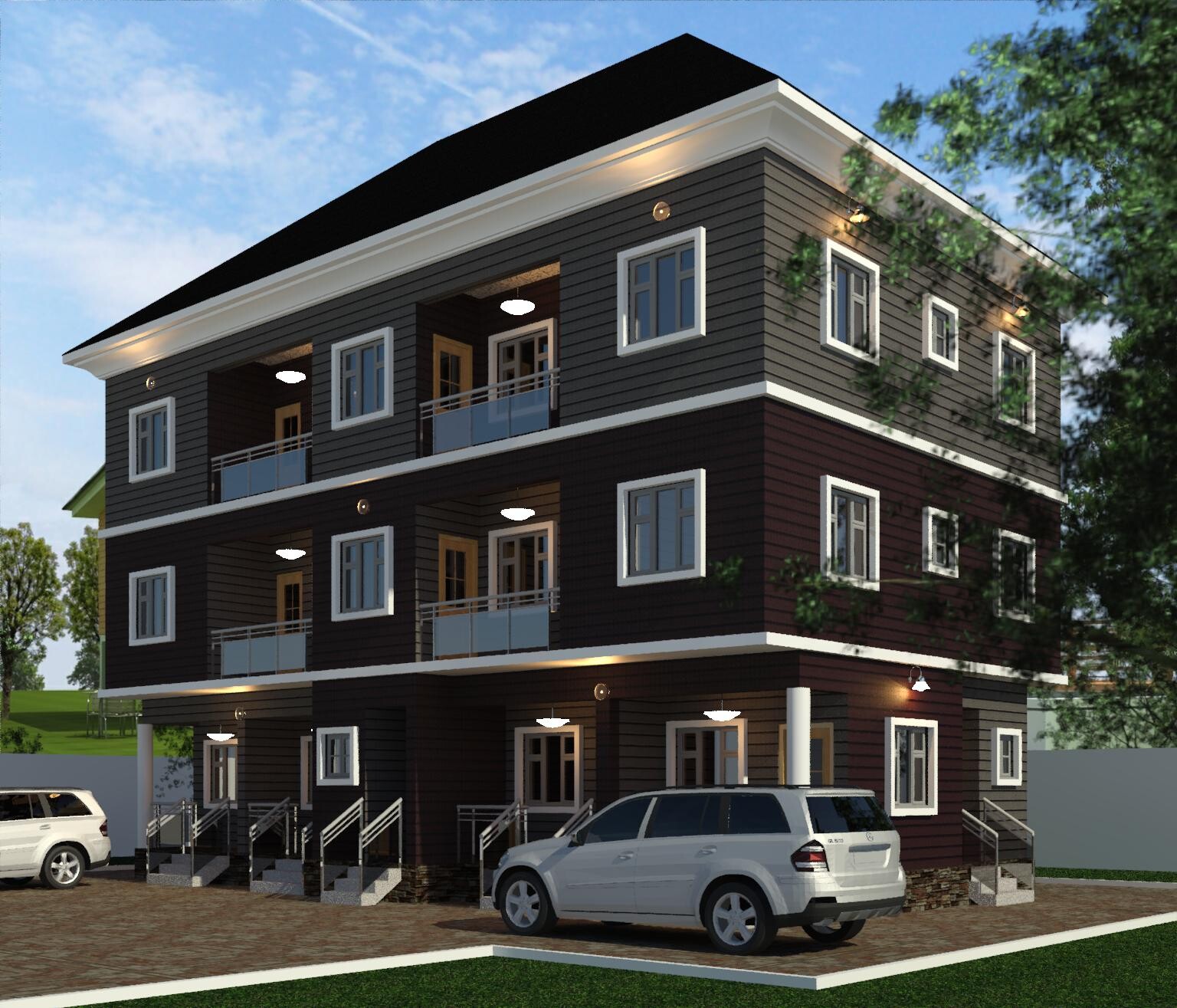 ArtStation - 2 Story-Building Render