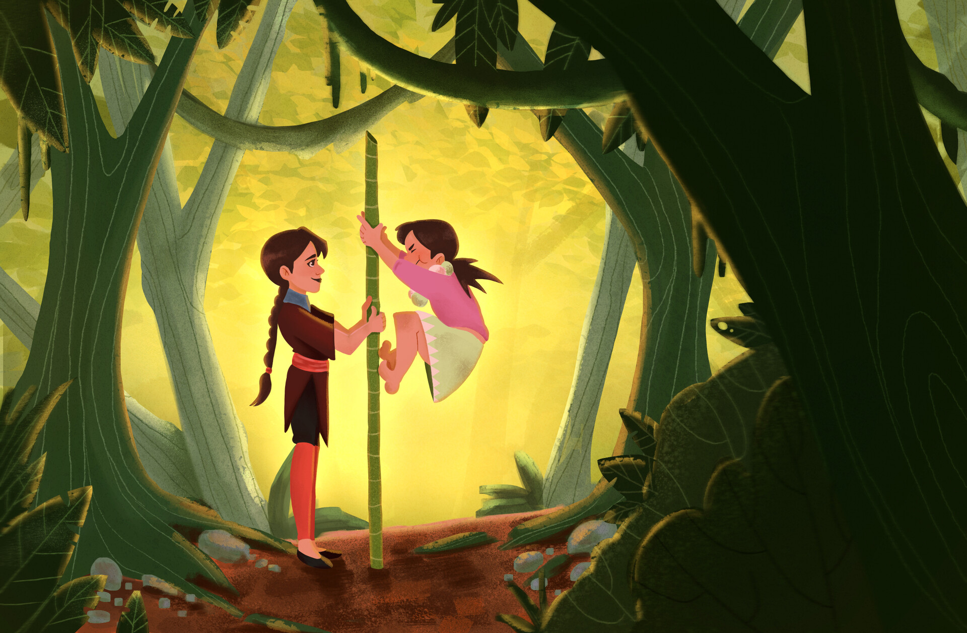 ArtStation - eagle warrior project - key scene