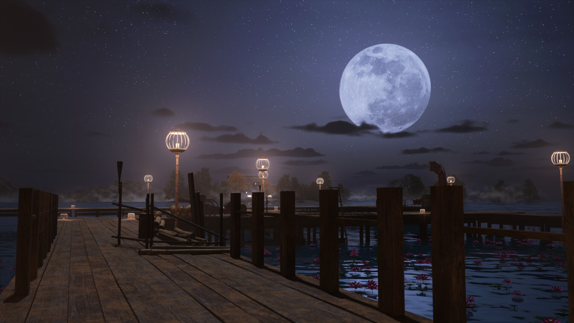 ArtStation - Chinese style dock