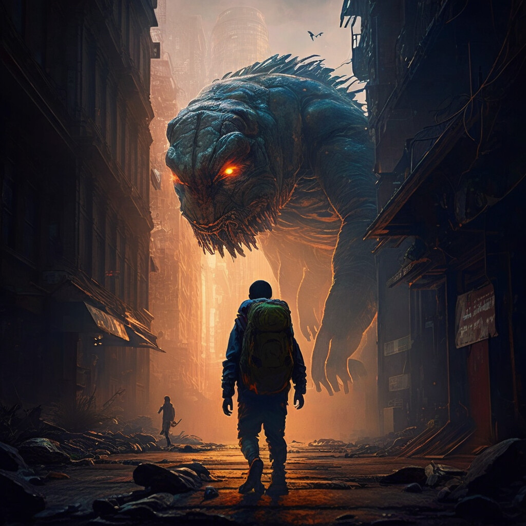 ArtStation - Monster in city