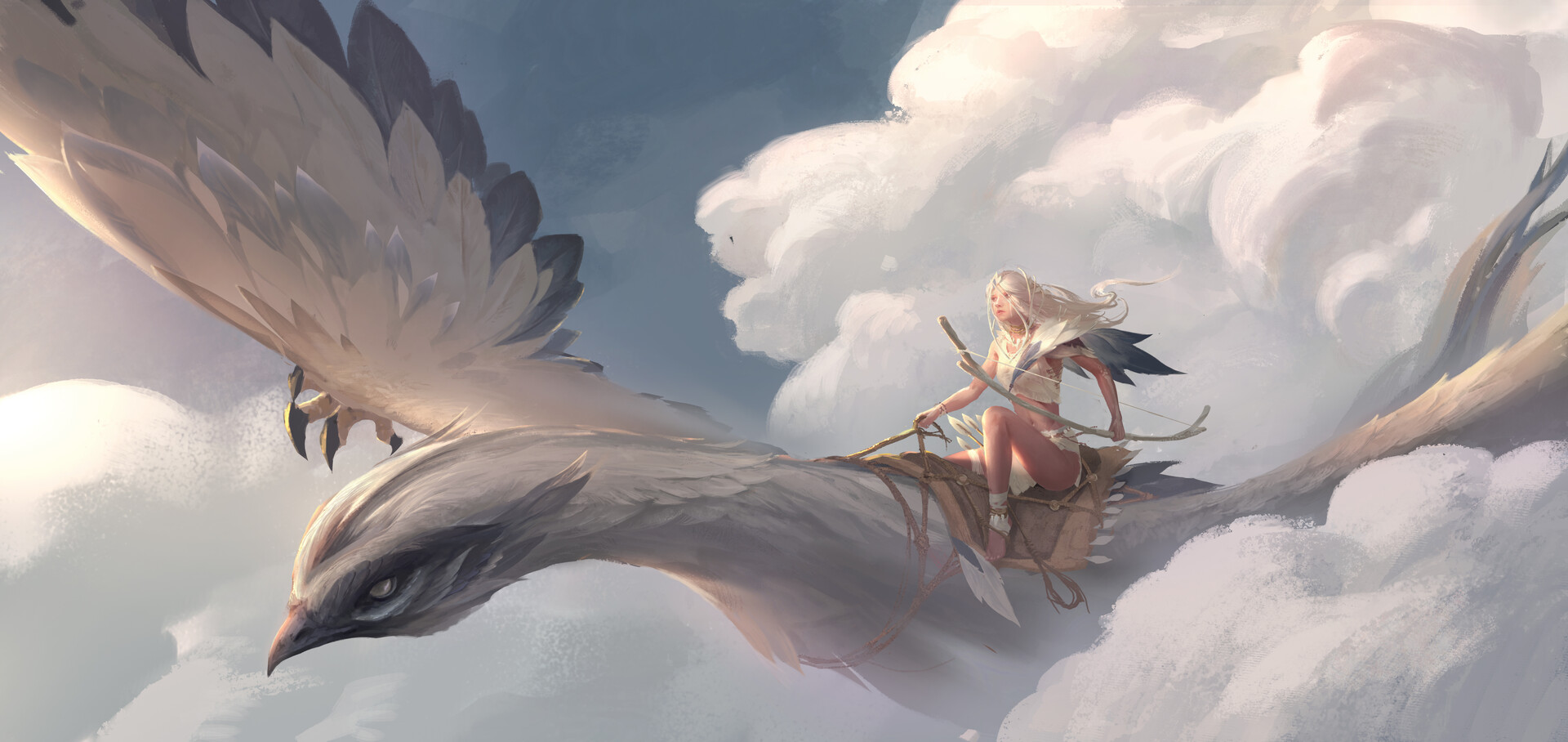 ArtStation - The symbiotic world—High tree bird tribe4