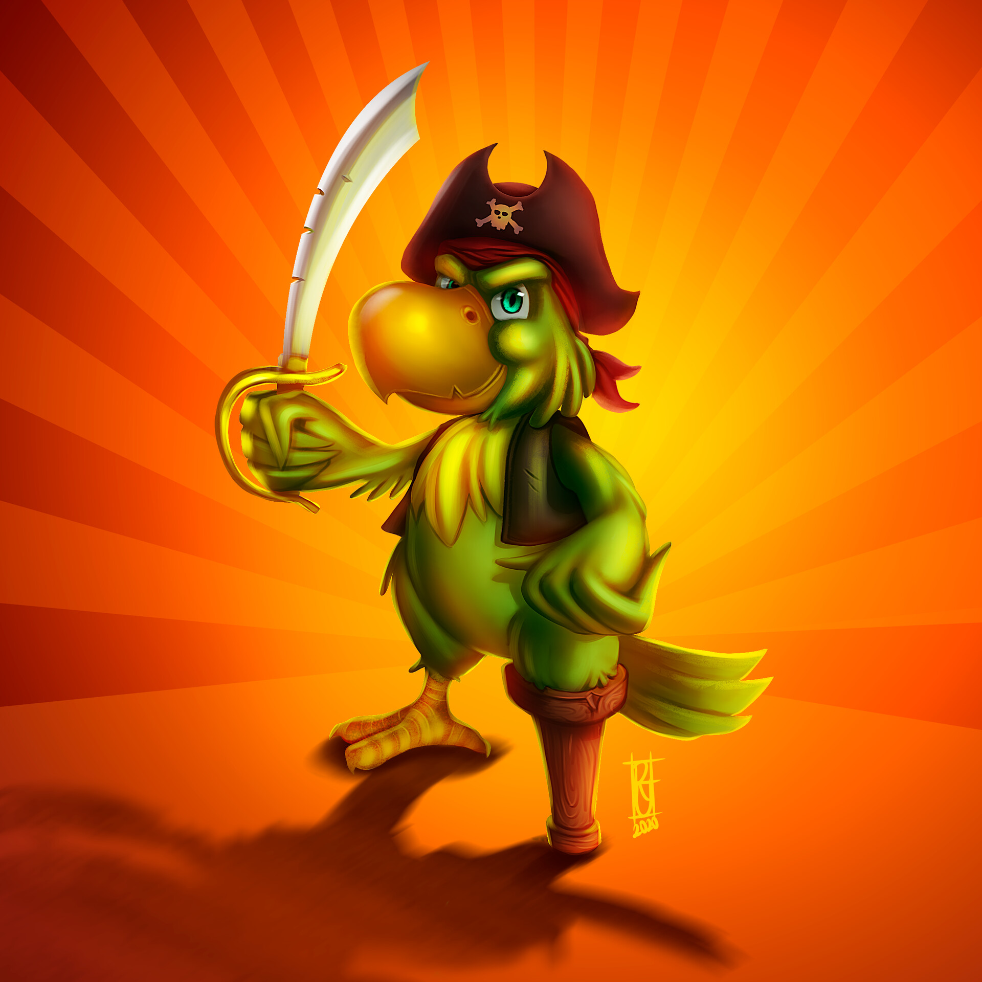 ArtStation - Pirate Parrot - Original Character