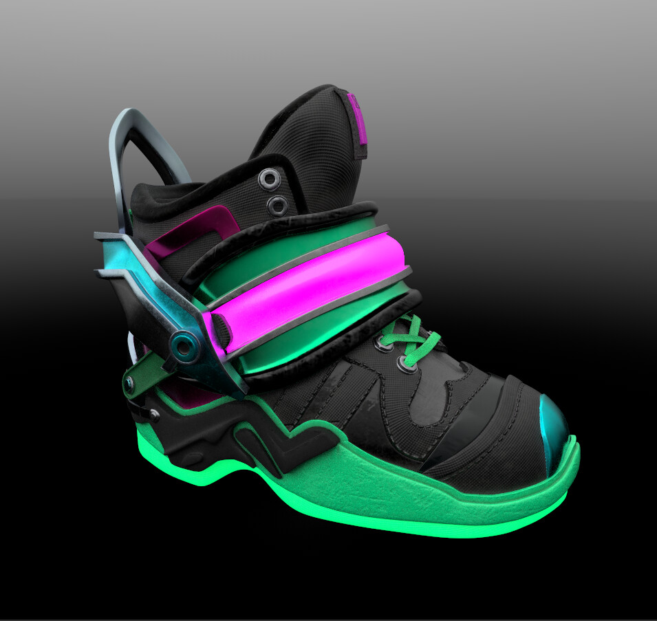 ArtStation - SNEAKERS, cyberpunk style