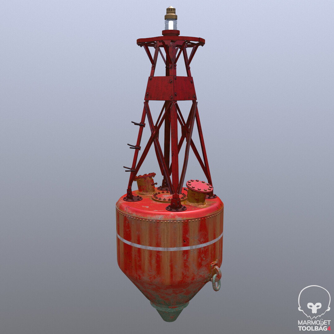 ArtStation - Old sea buoy game model (PBR)