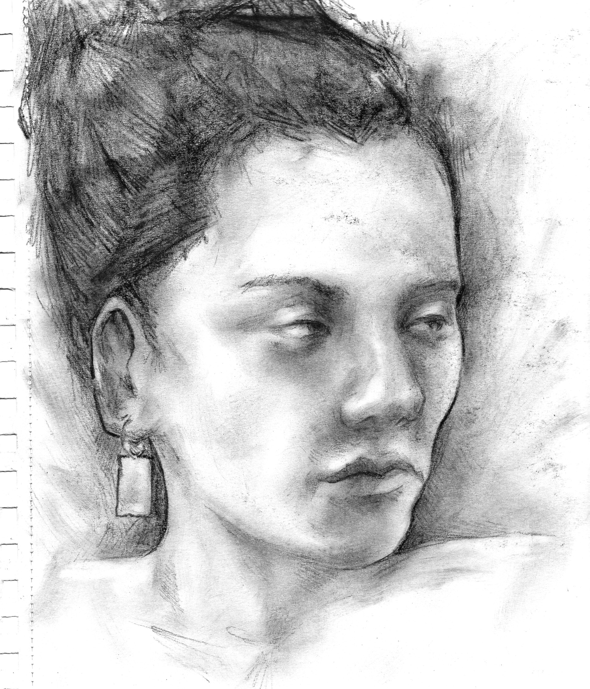 ArtStation - Life Drawing - Female Portrait 1