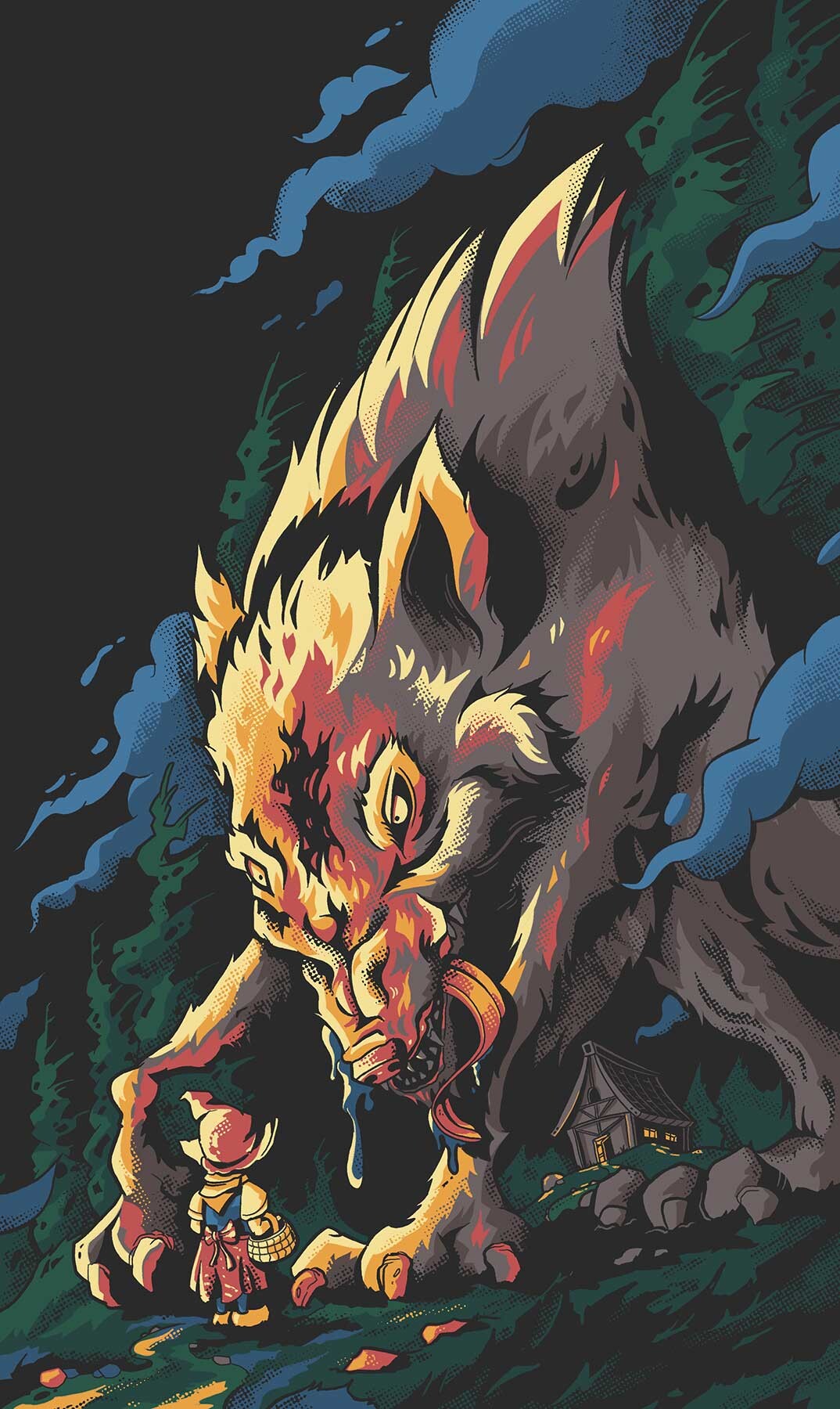 ArtStation - Little Red Cap and the Wolf