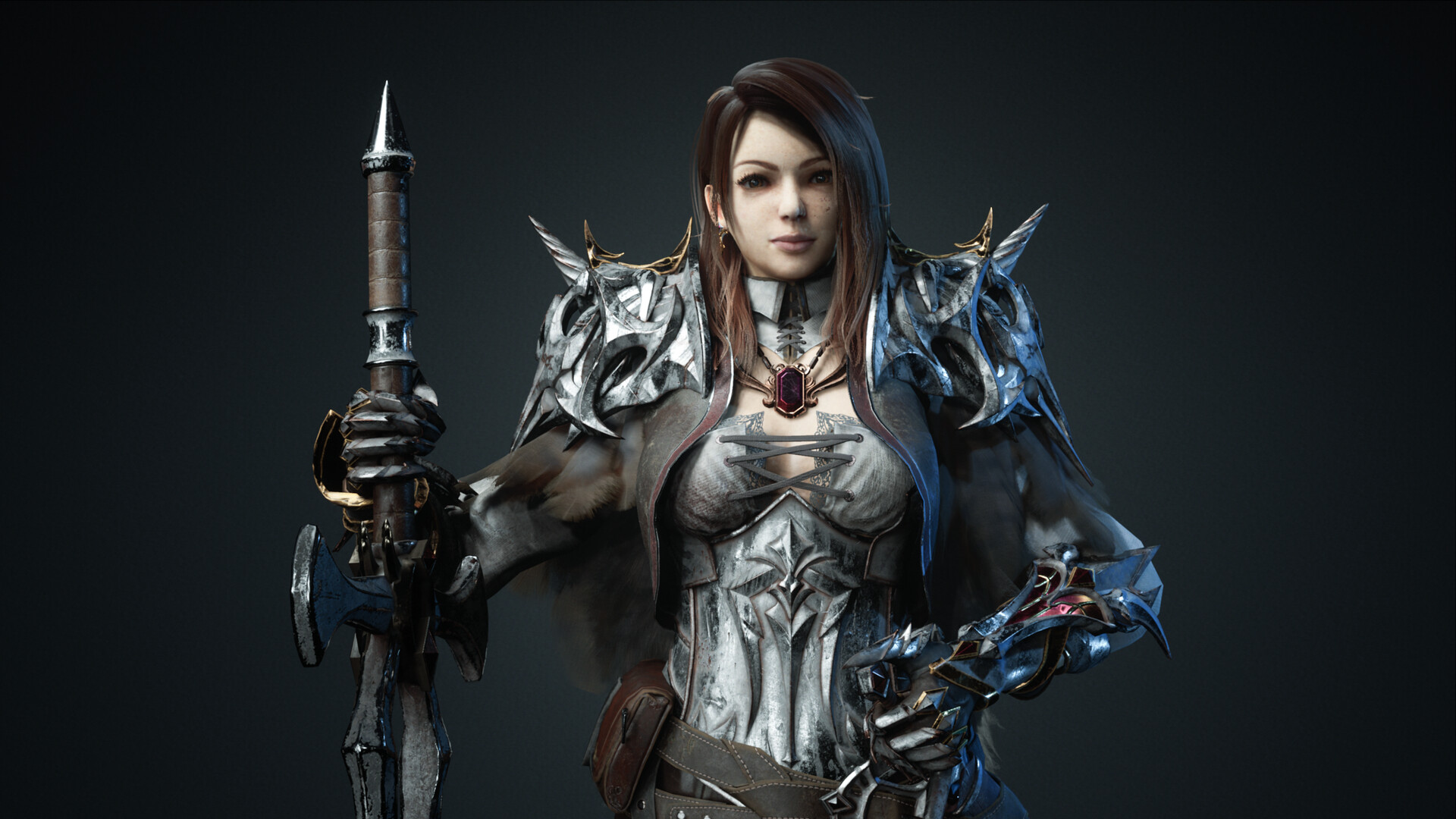 ArtStation - Girl Knight Game Model