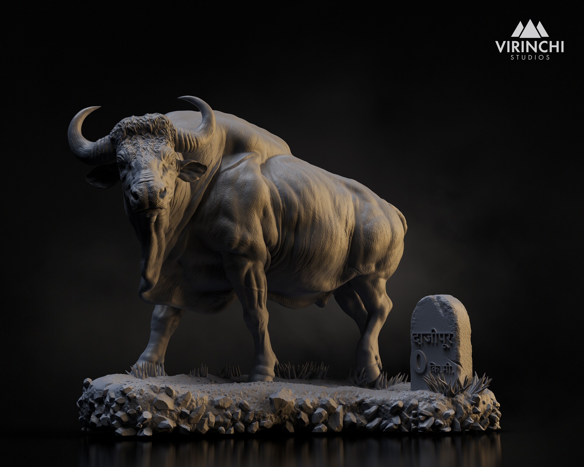 ArtStation - Indian Bison - Print ready