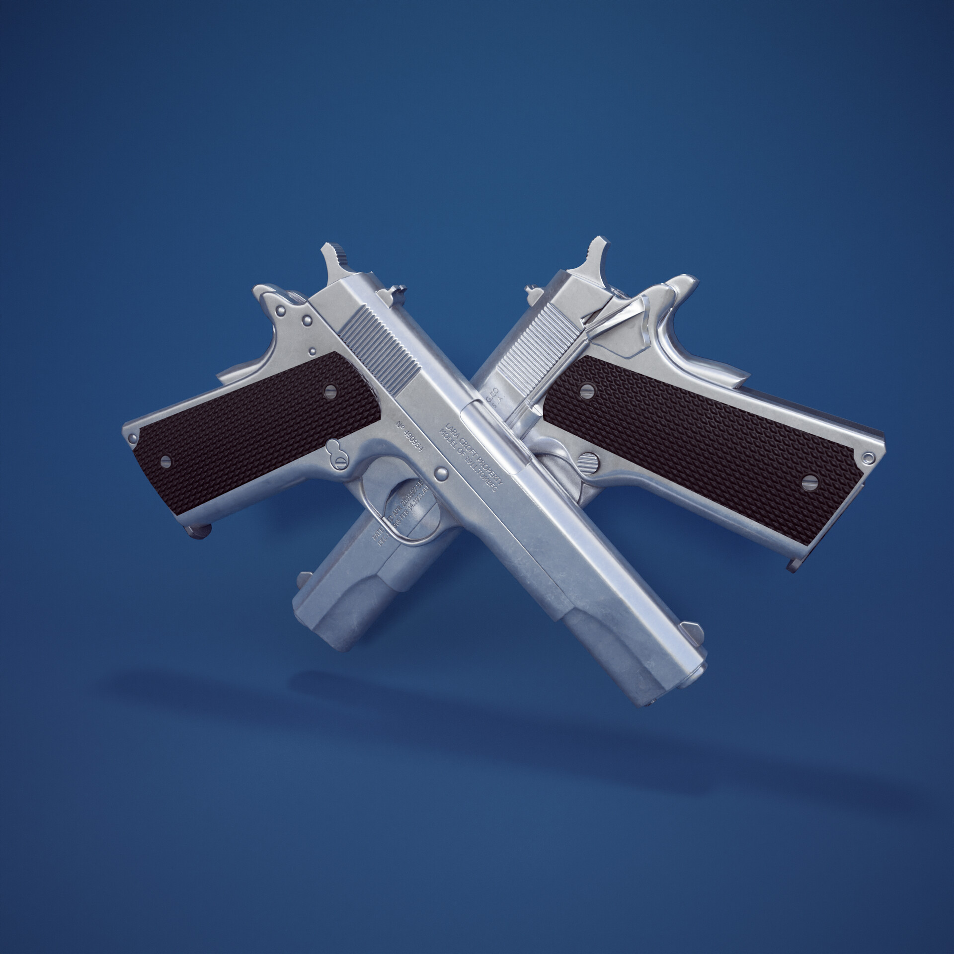 ArtStation - Tomb Raider Anniversary Pistols