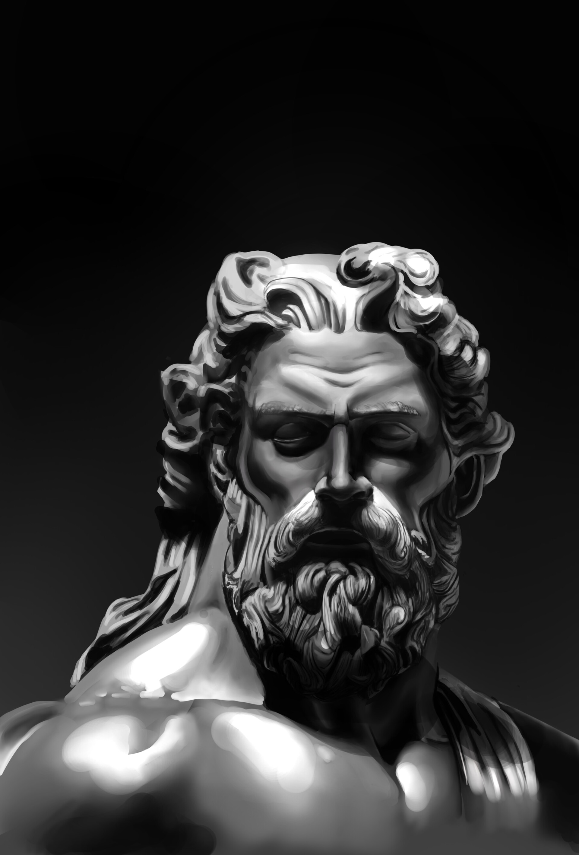 ArtStation - ZEUS - Black & Gray