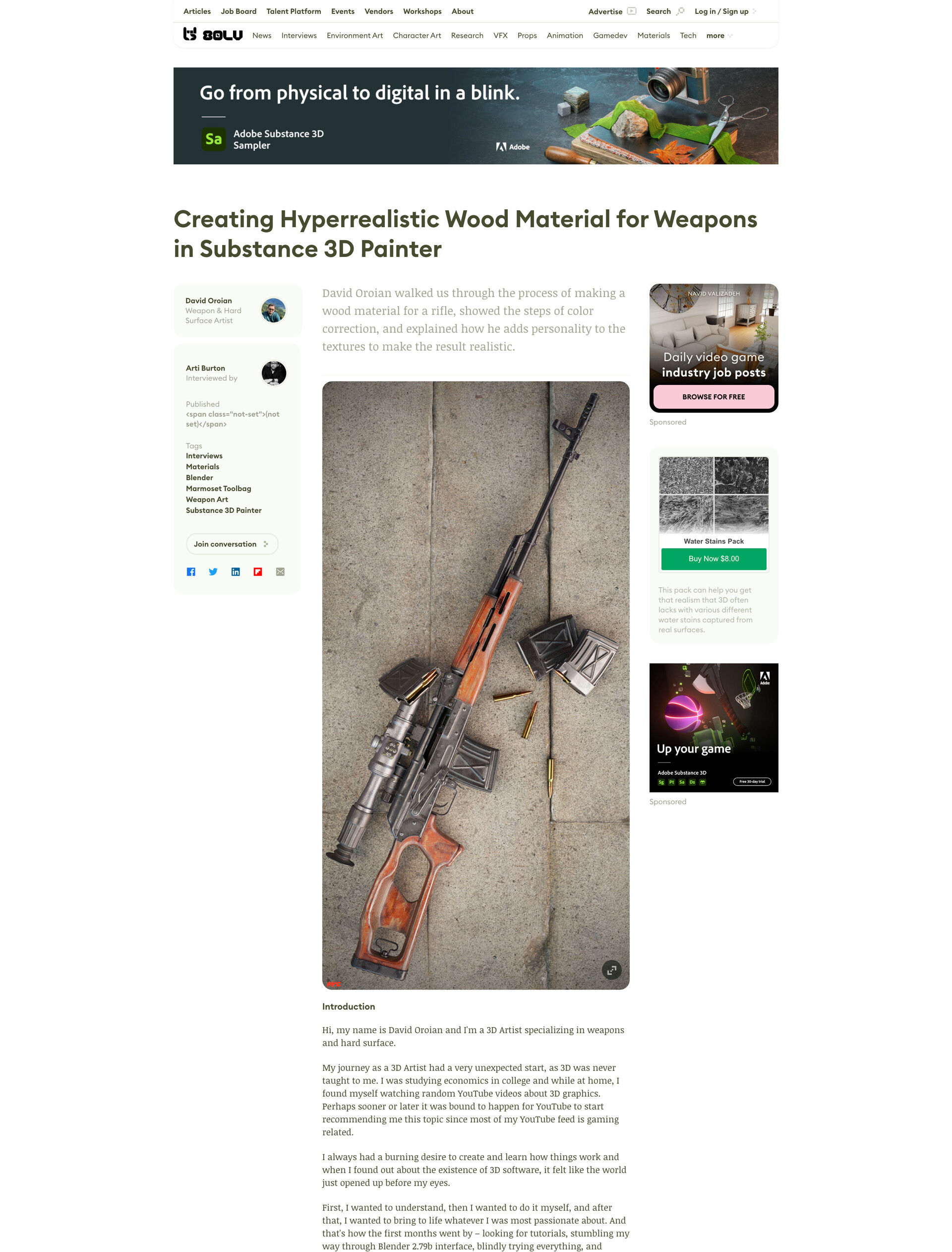 David Oroian - Guide: Hyperrealistic Wood Material