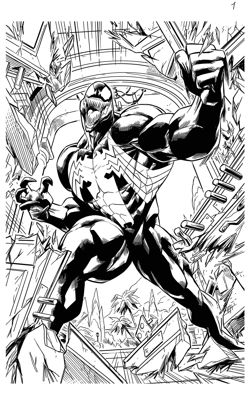 ArtStation - Venom: Lethal Protector - Interior Art