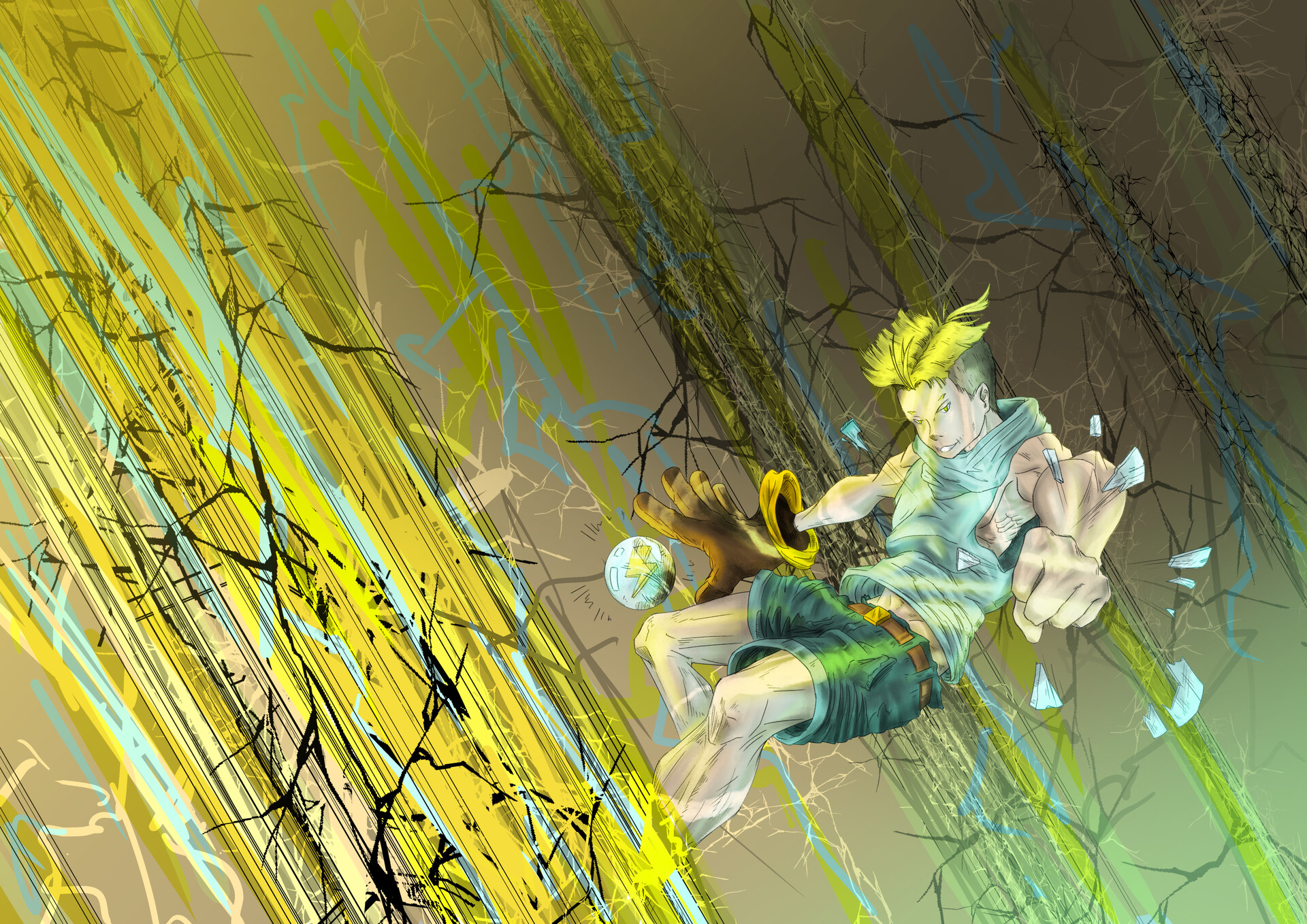 ArtStation - Concept art for thunder character