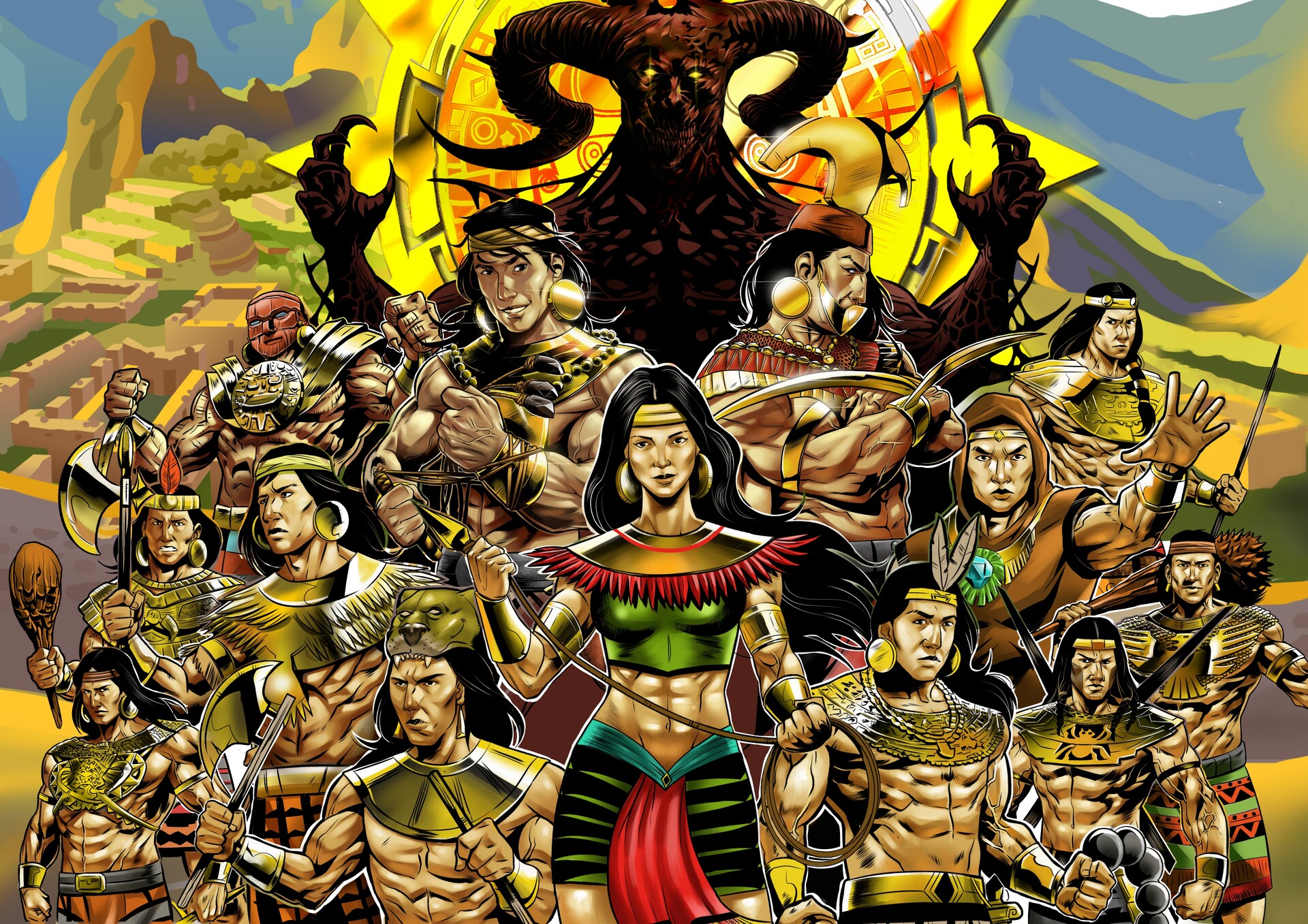 ArtStation - guerreros del imperio inca