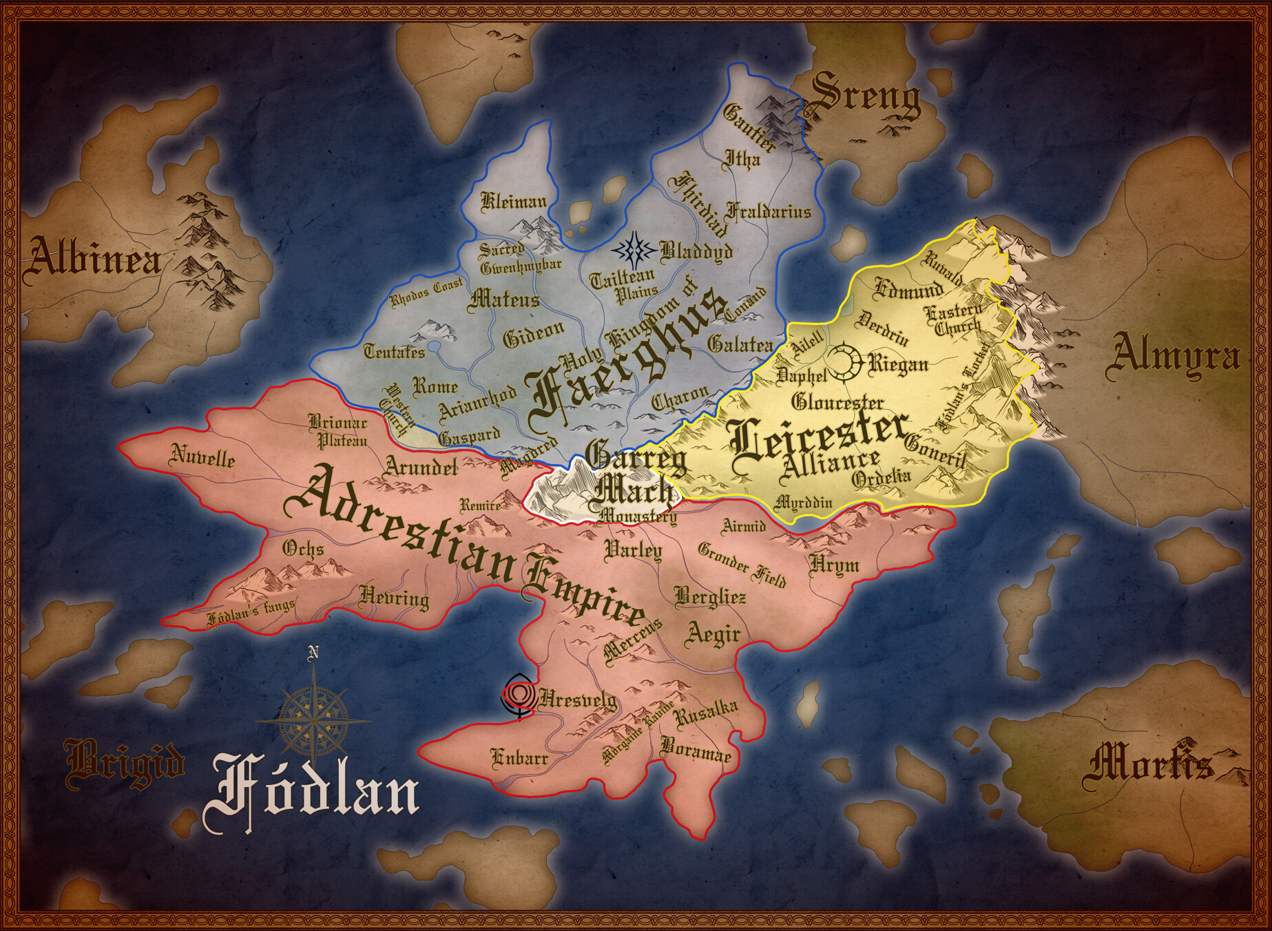 ArtStation - Fodlan Map