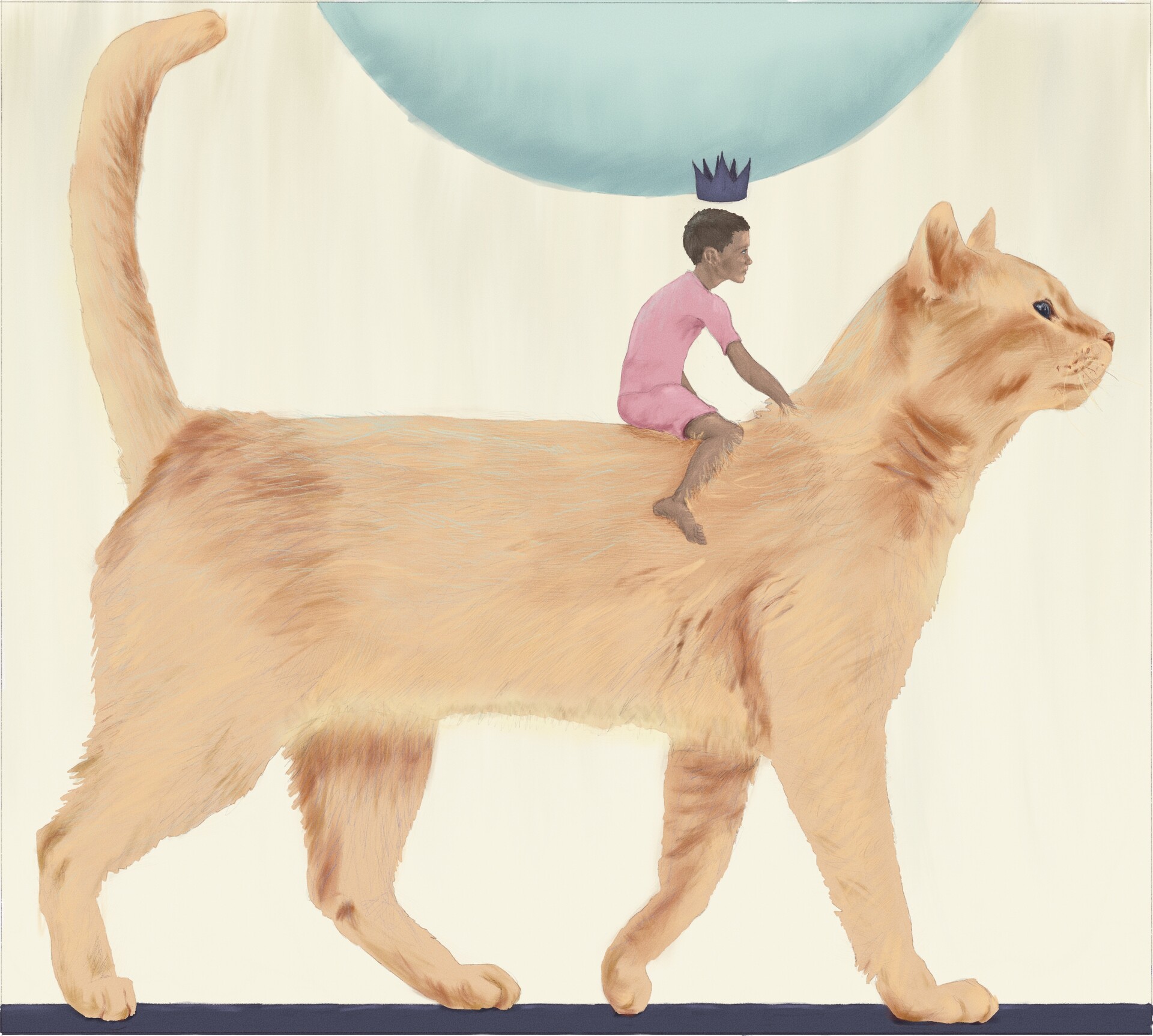 ArtStation - A boy and his cat