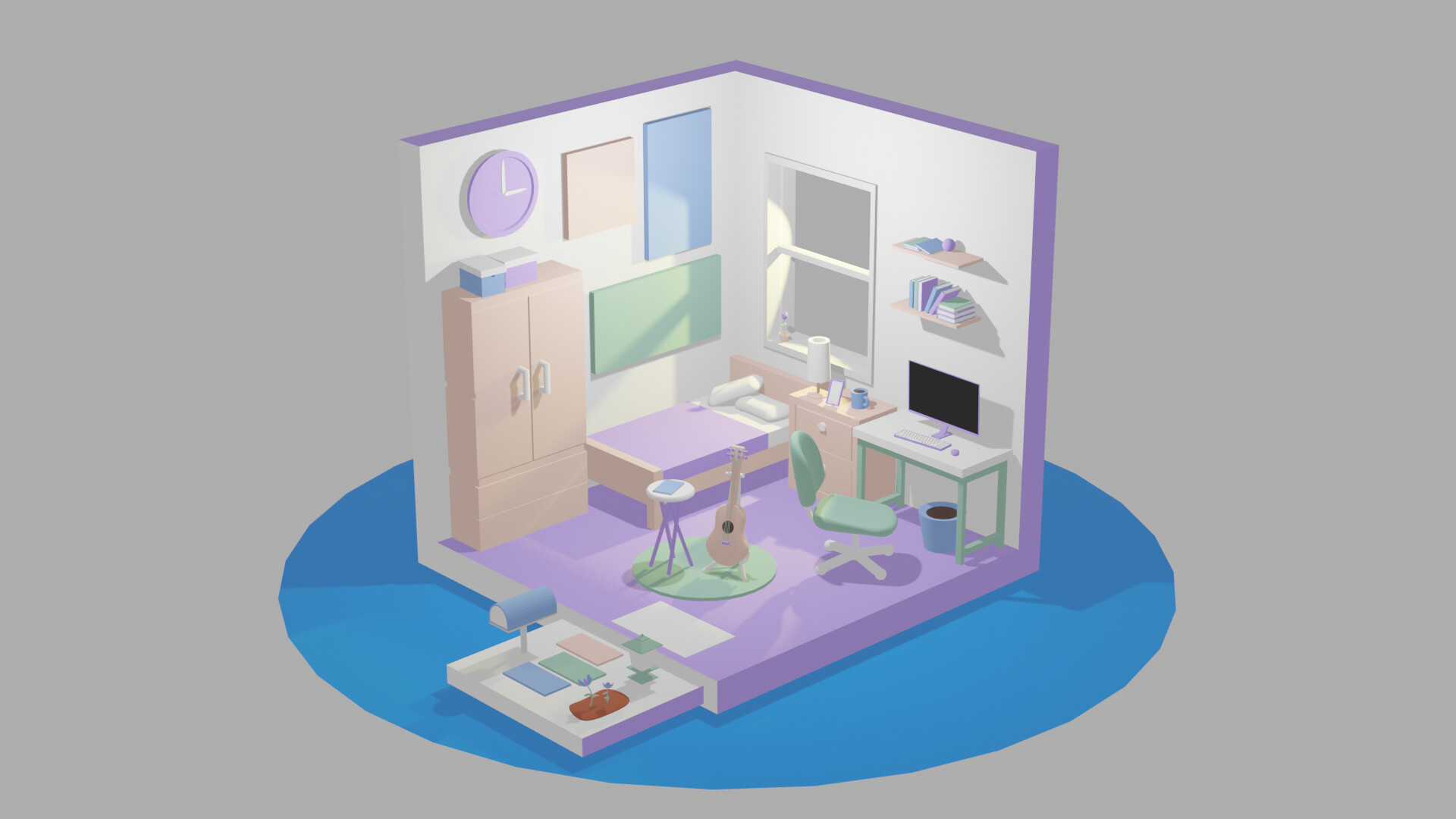 ArtStation - Isometric Room