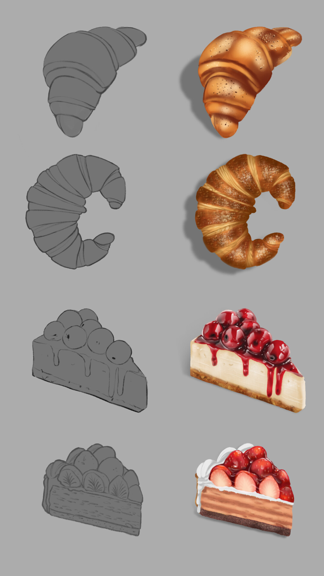 ArtStation - Food Props 2d
