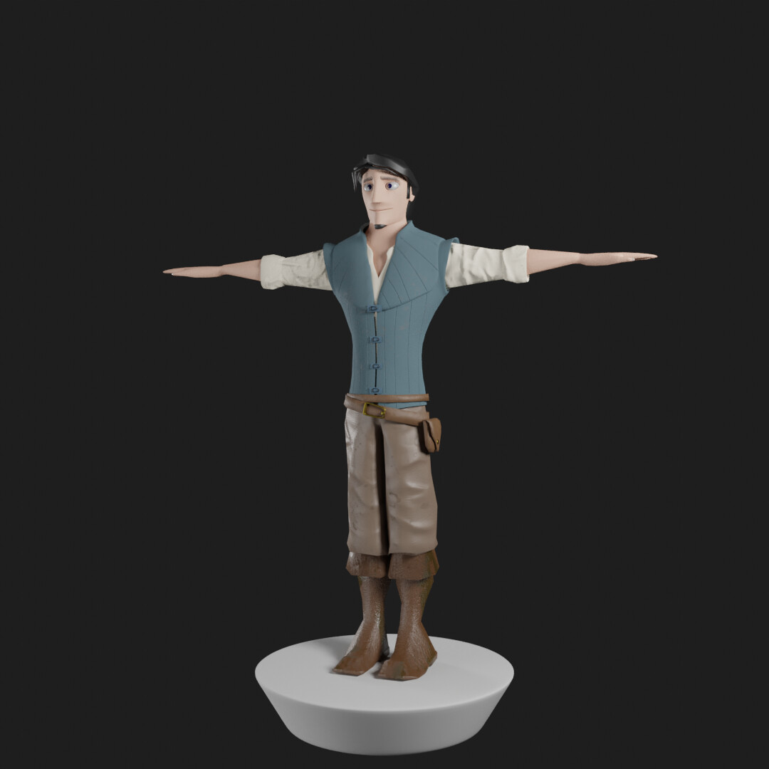 ArtStation - Flynn Rider (Eugene) Game Ready Model