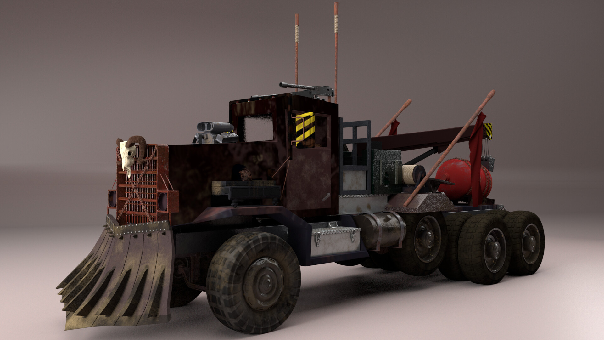 ArtStation - The Oshkosh M911 stylized truck