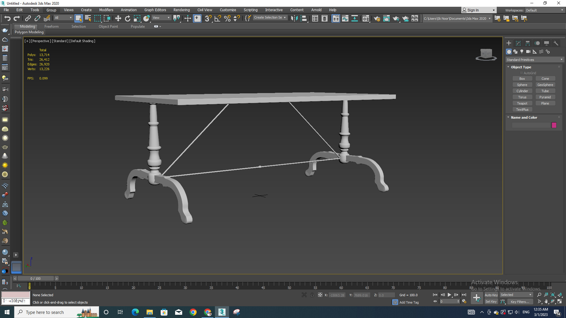 ArtStation - 3D table Modeling