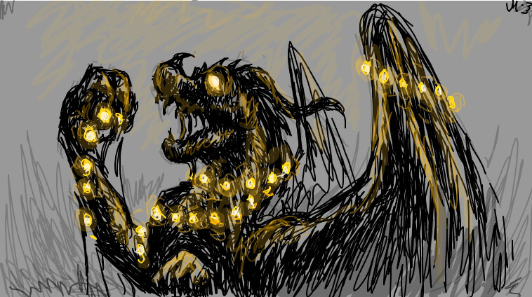 ArtStation - Ink dragon