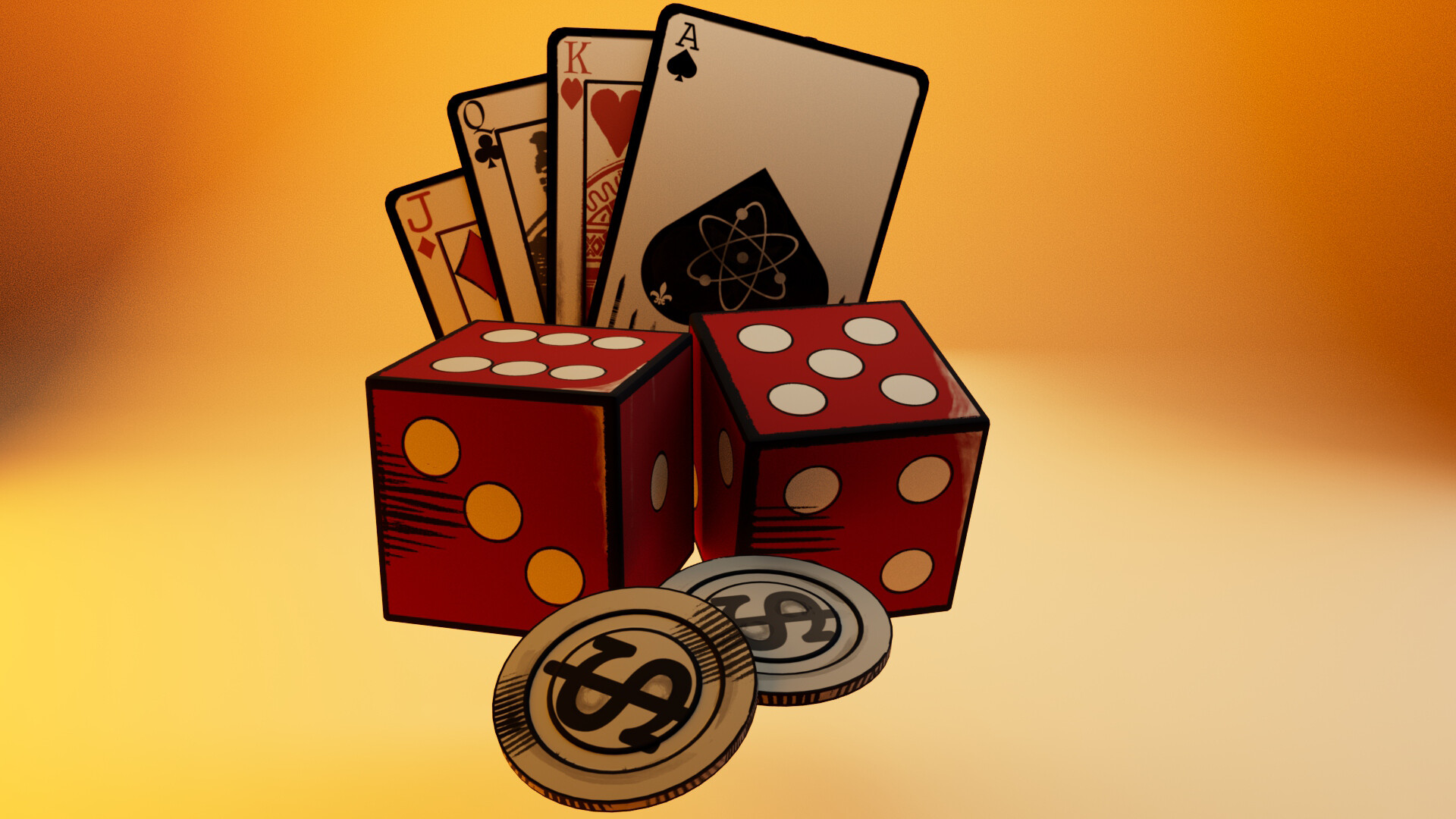 ArtStation - Cartoon Dices