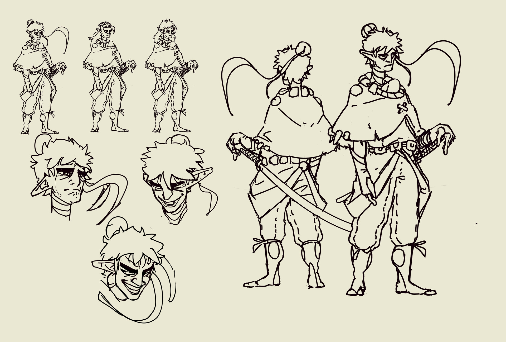 ArtStation - Villan character sheet