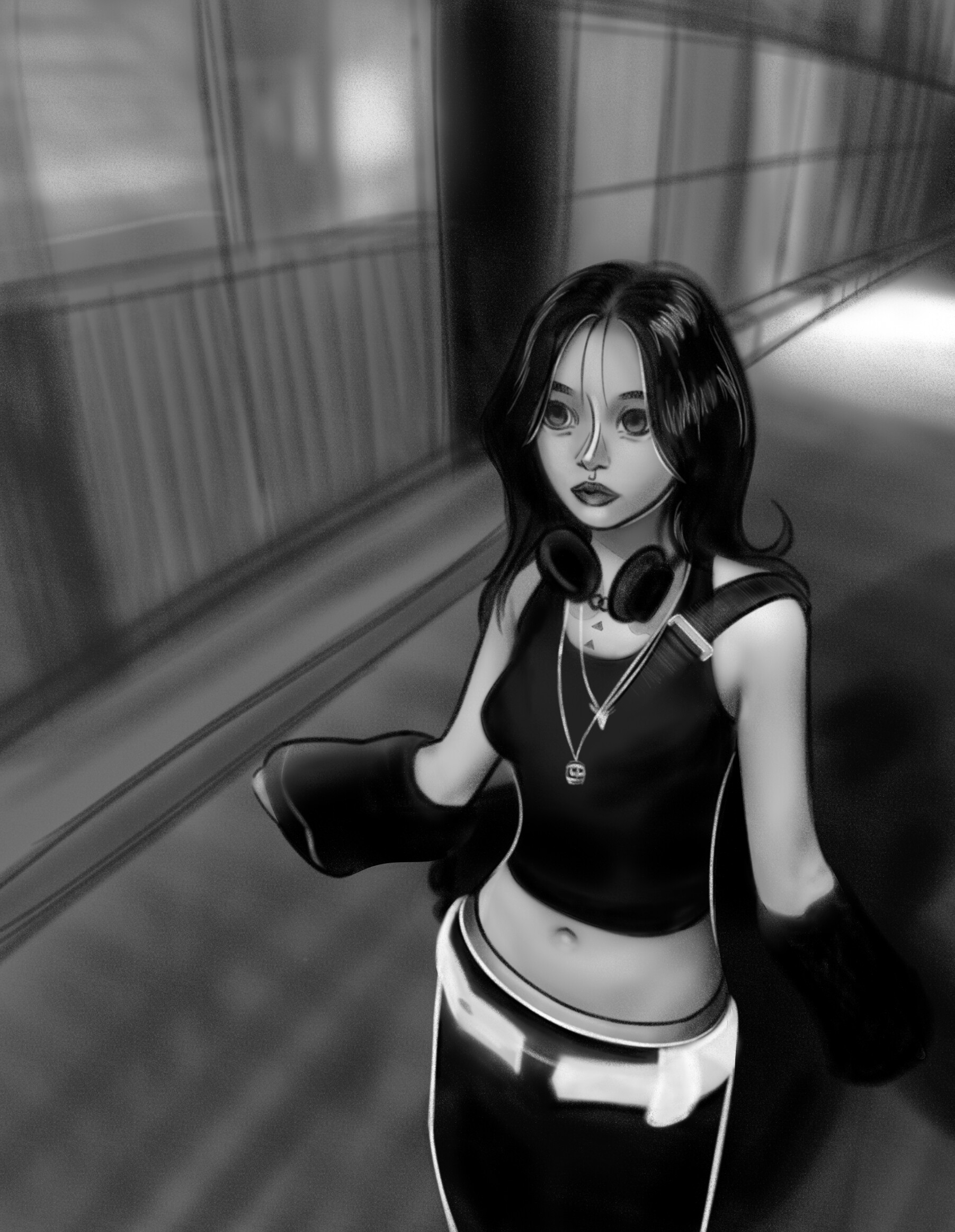 ArtStation - greyscale portrait 3