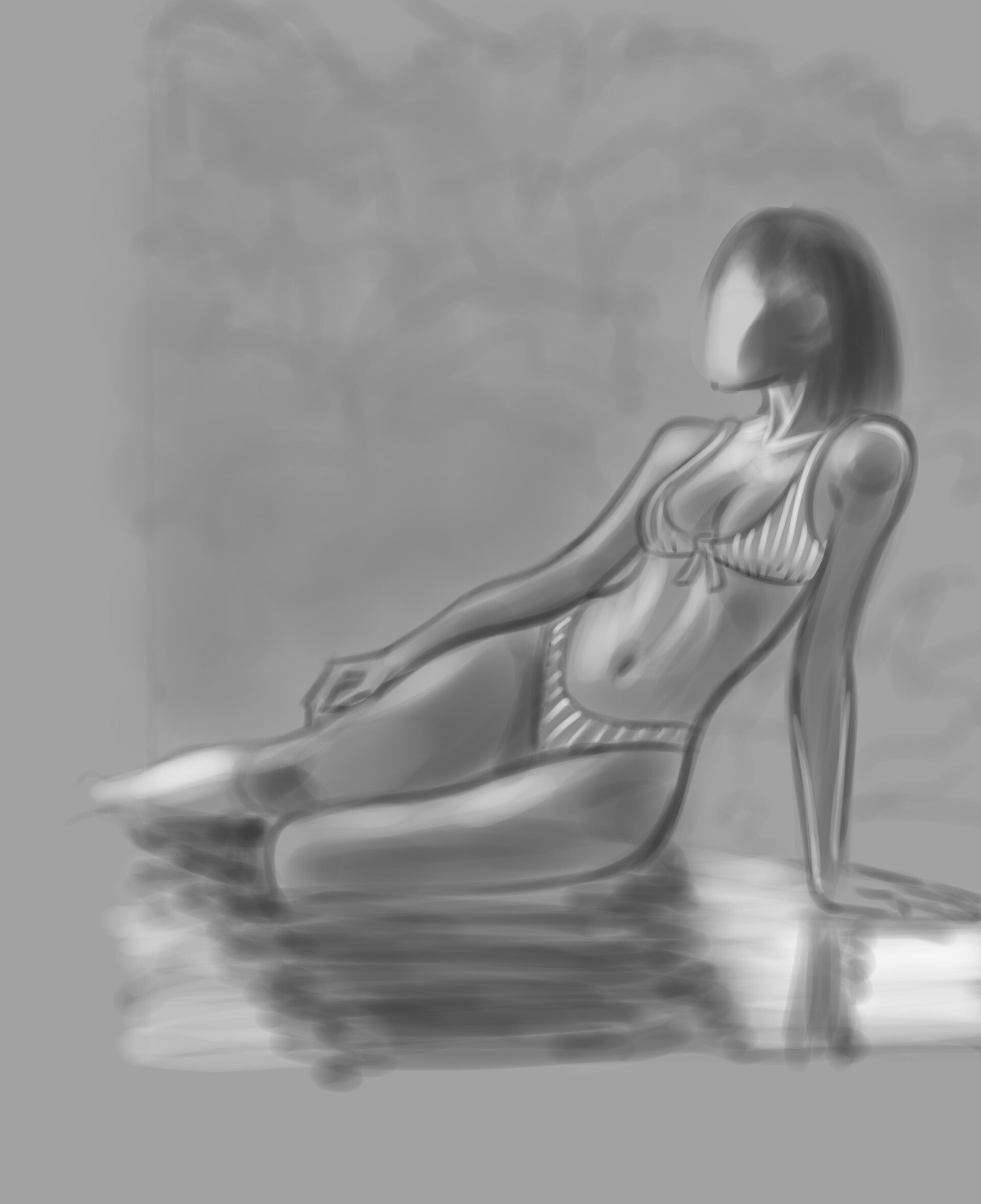 ArtStation - Quick greyscale anatomy practice