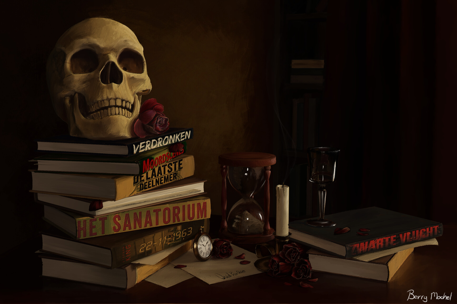 ArtStation - Vanitas with Dutch books