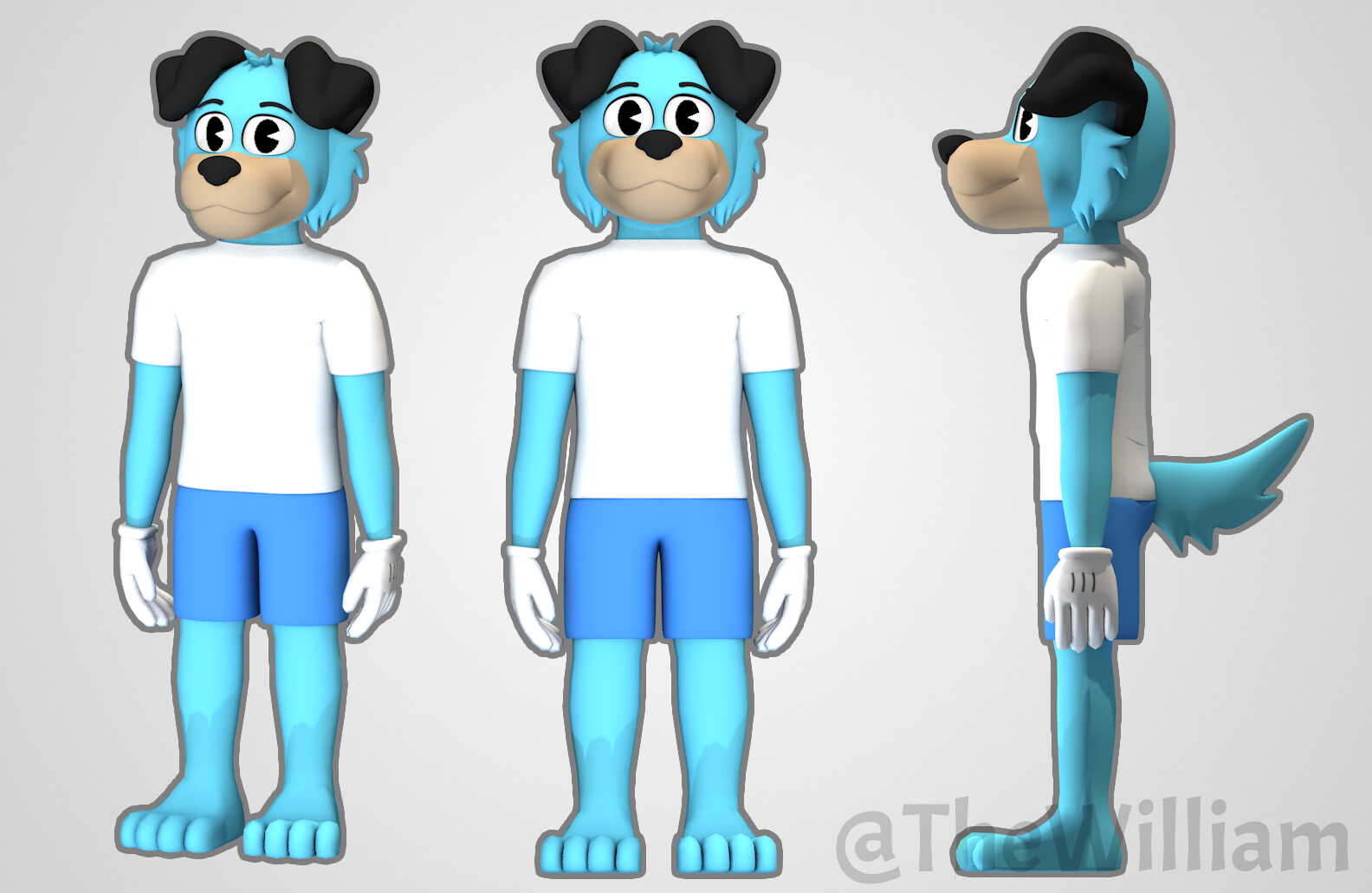 ArtStation - Toontown Dog (Tom) Stylistic Model