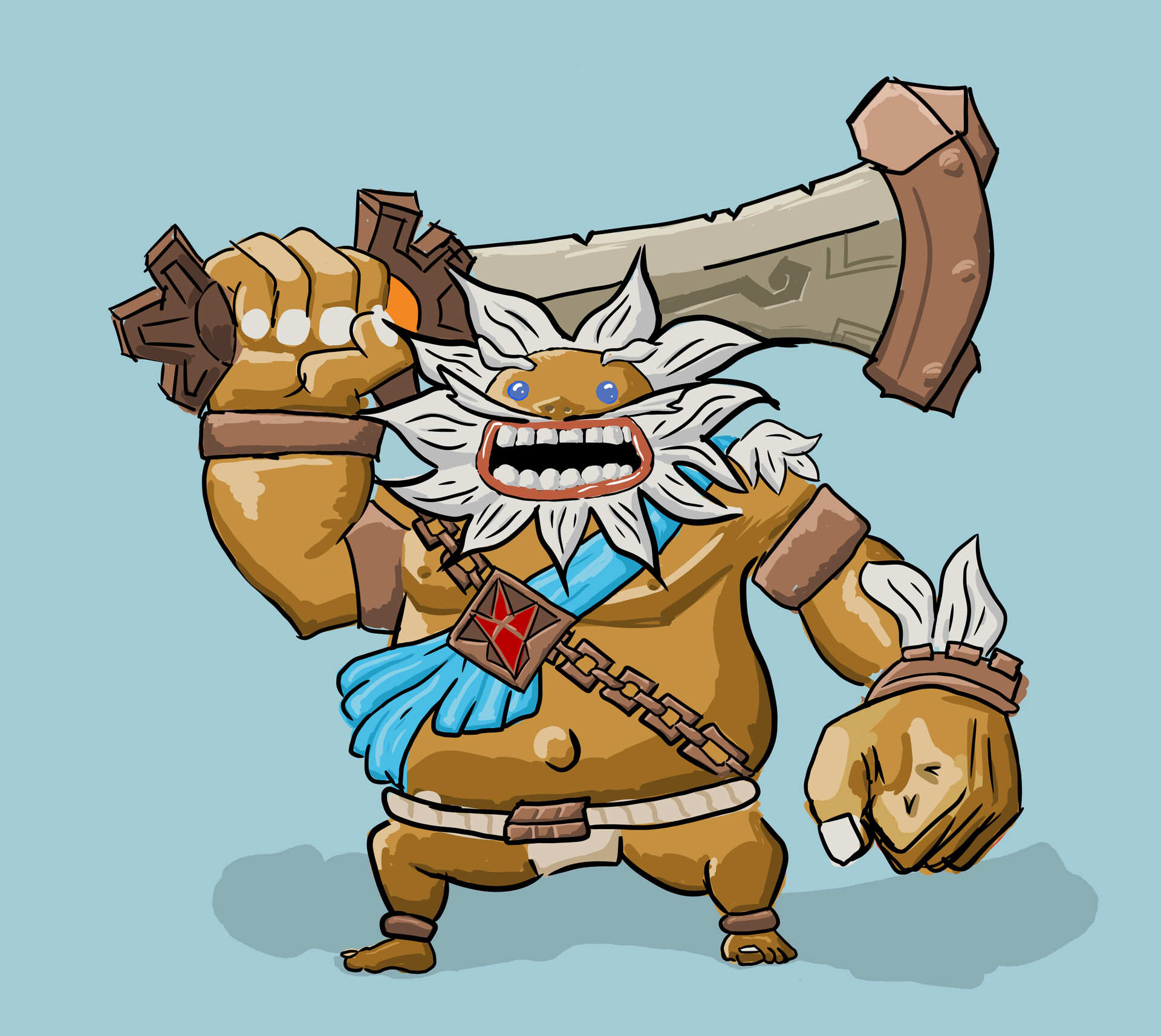 ArtStation - Zelda art day 4, Daruk