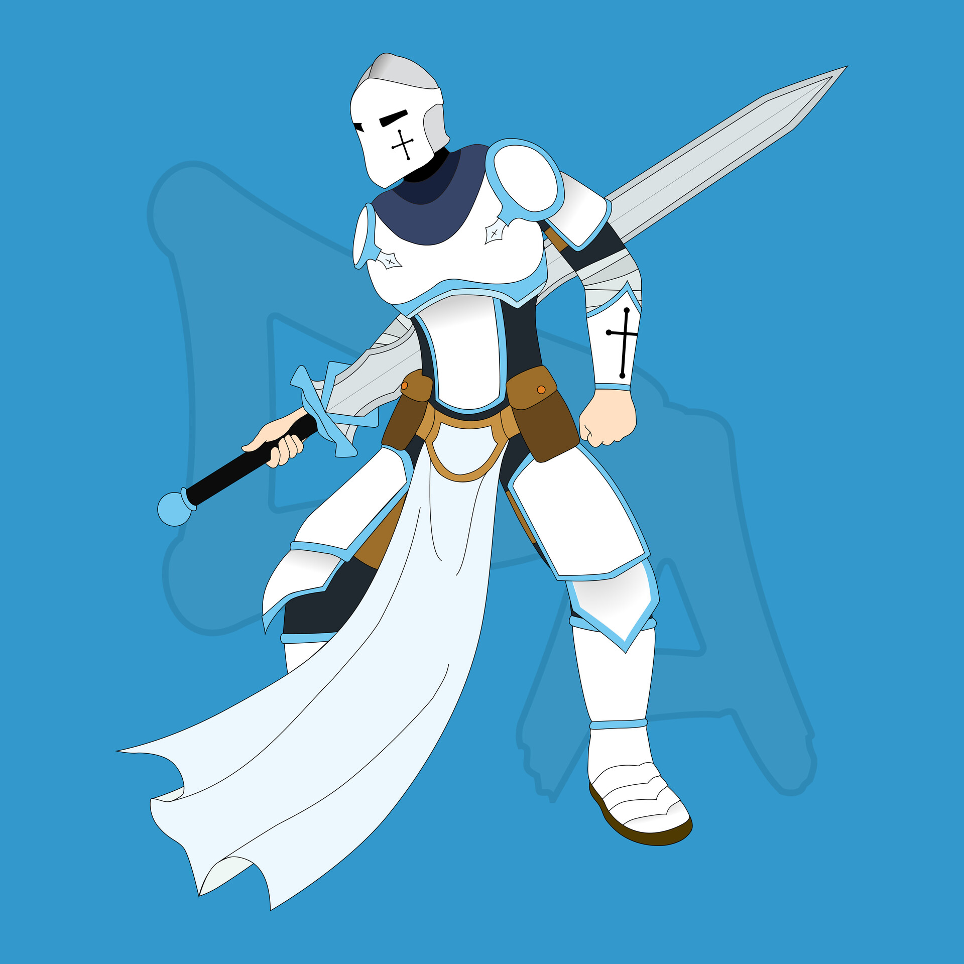 ArtStation - Blue Knight