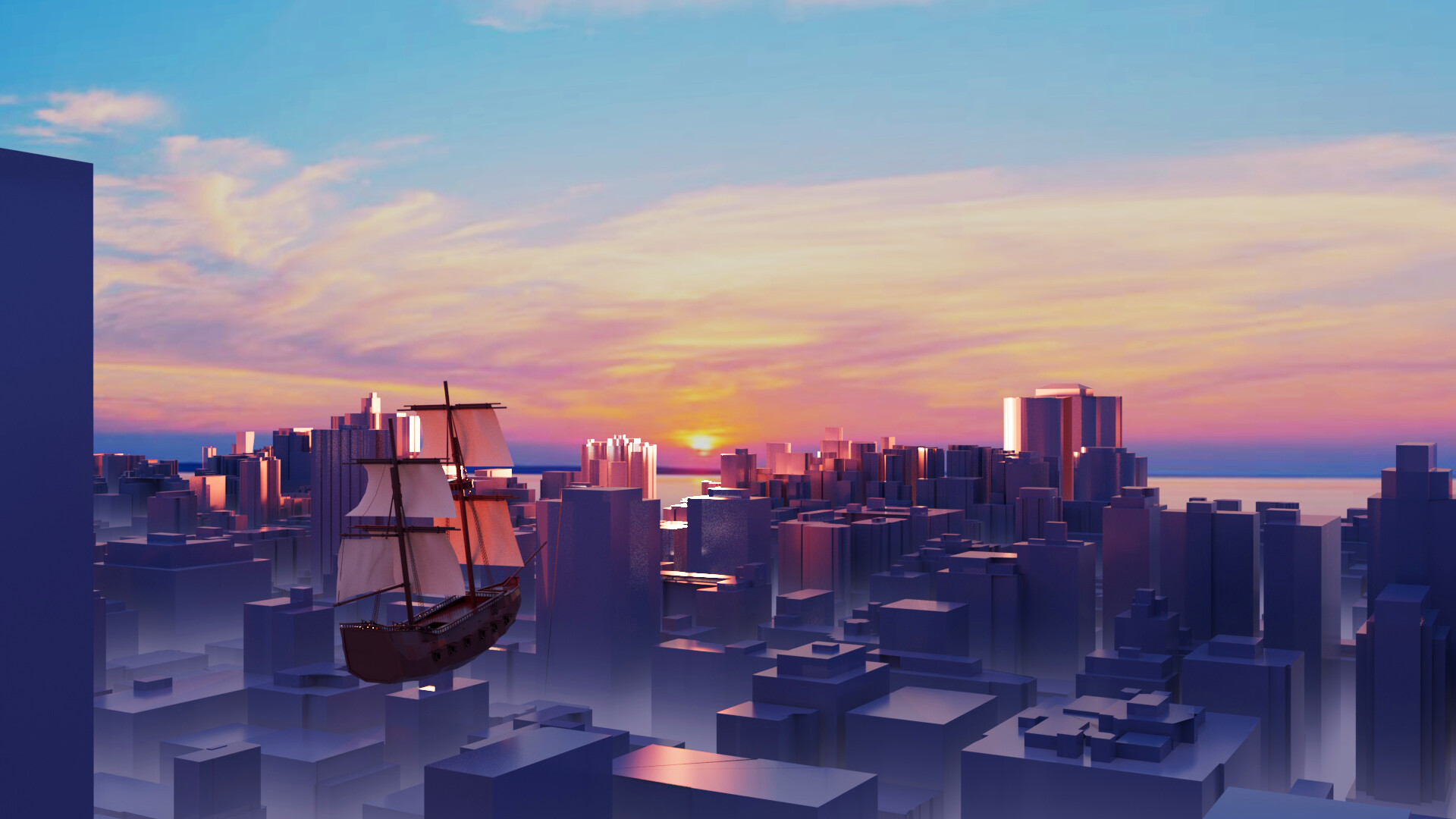 ArtStation - Exterior Lighting Practice