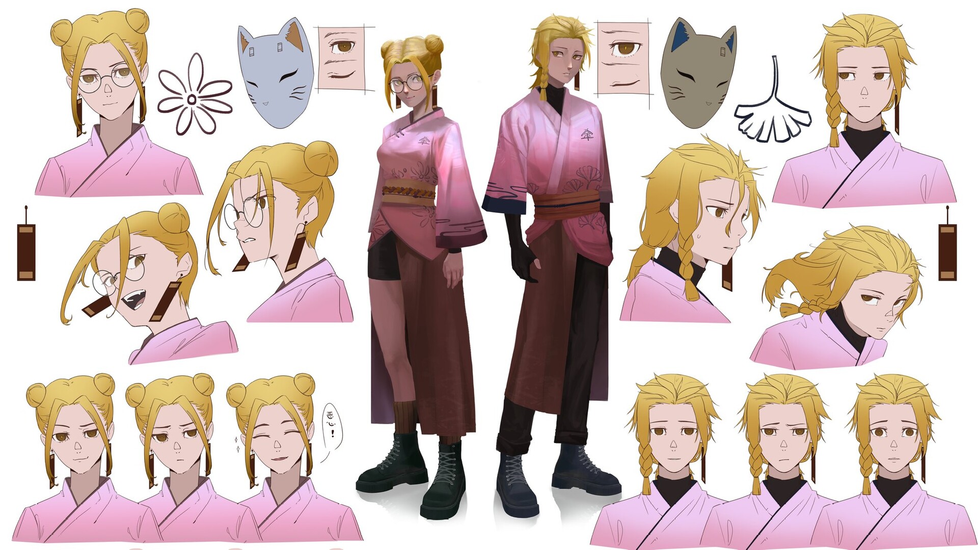 ArtStation - [Shelter] Kiyo & Kiyu concept