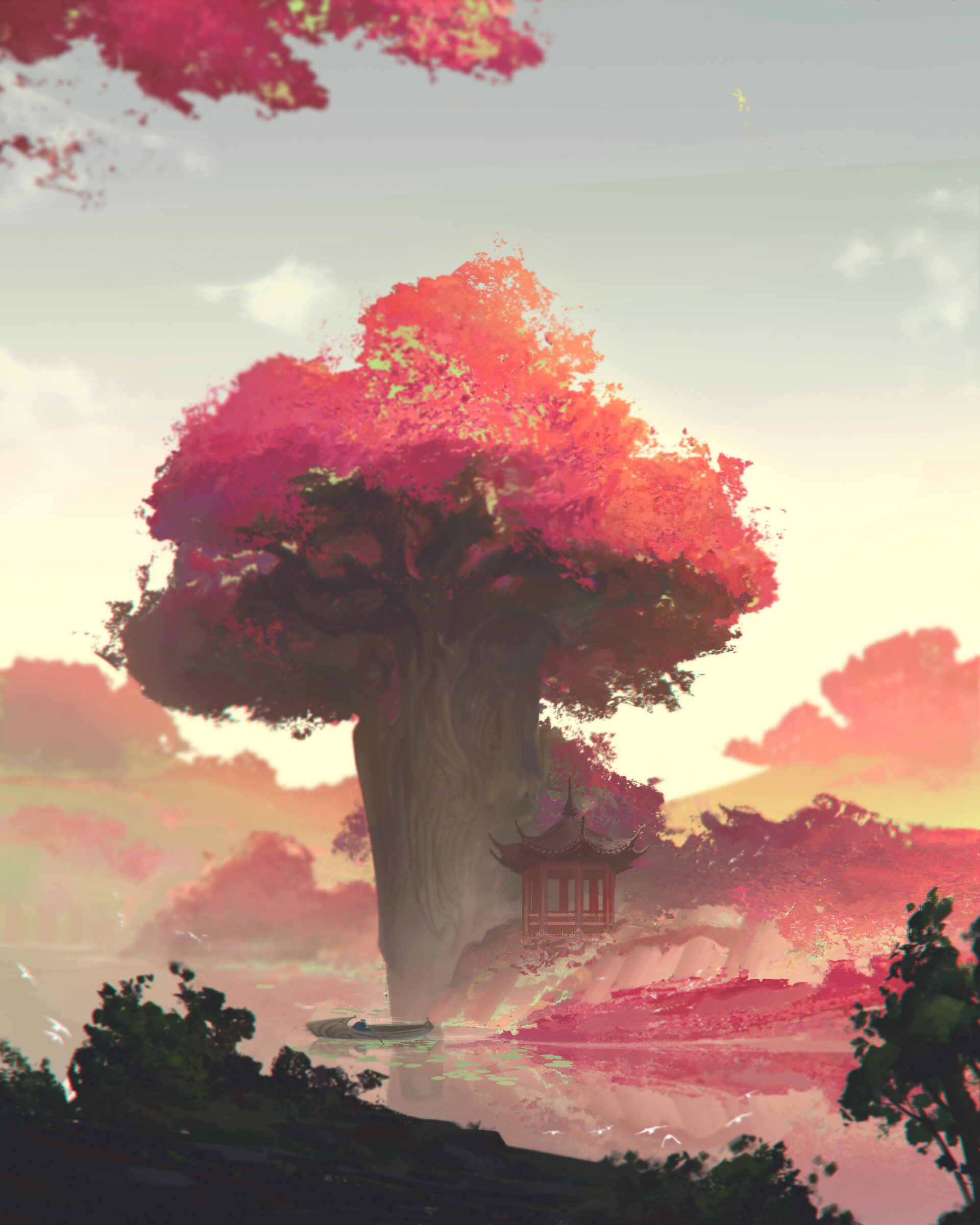 ArtStation - Pink Tree 2