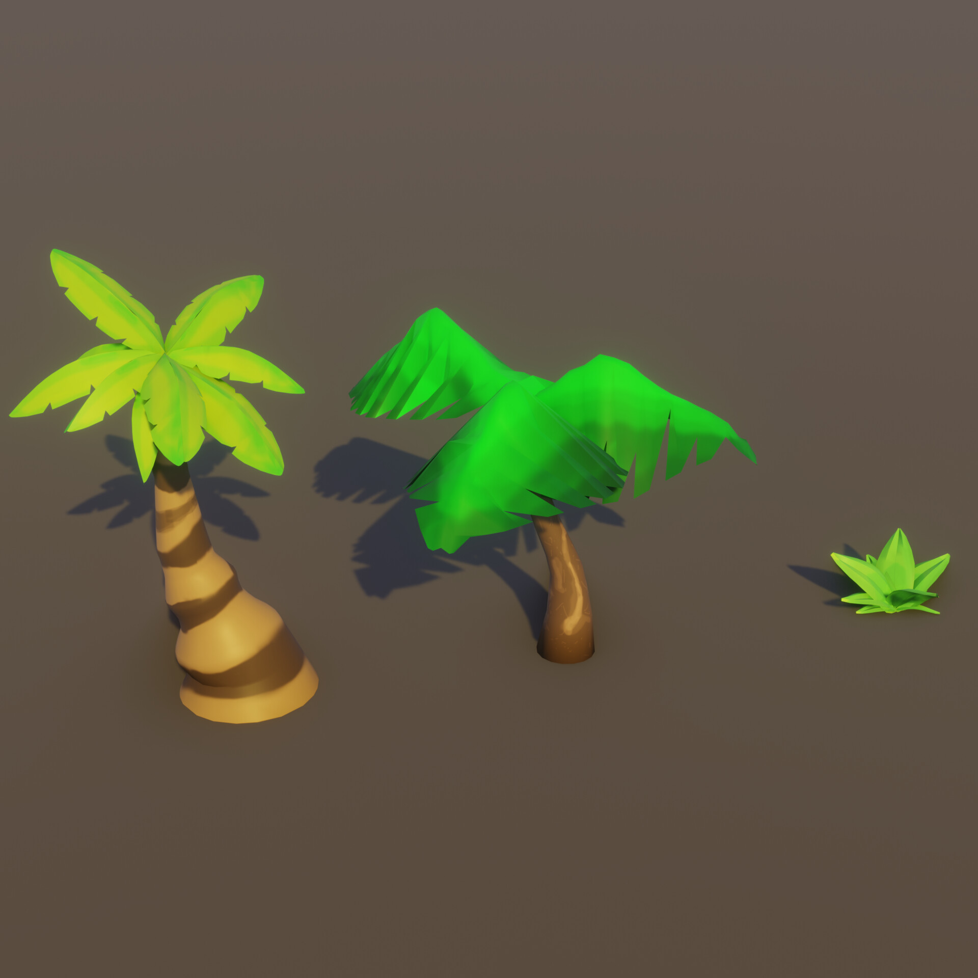ArtStation - Low Poly Trees