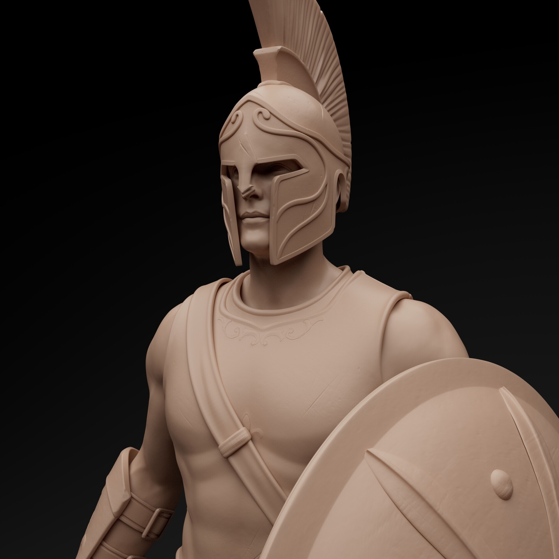 ArtStation - Spartan Hoplite 3D model