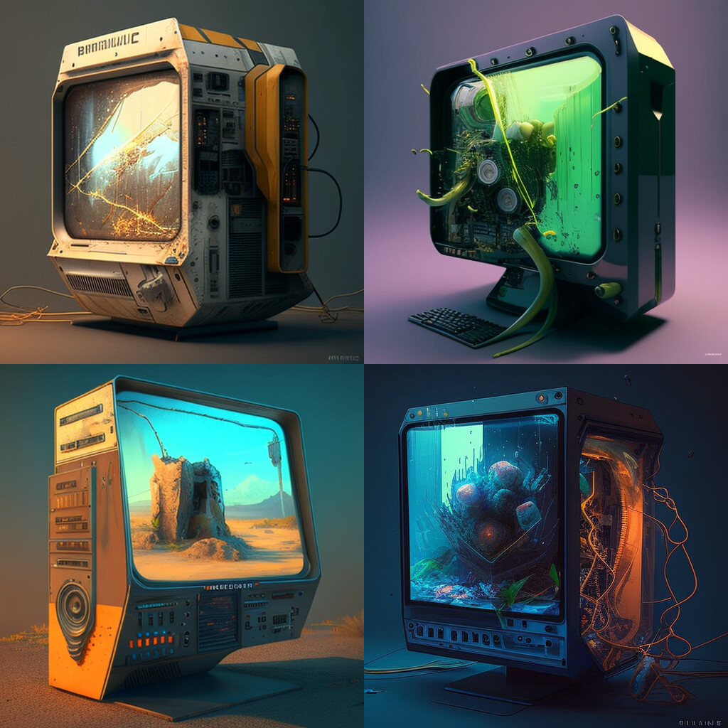 ArtStation - Futuristic PC monitor