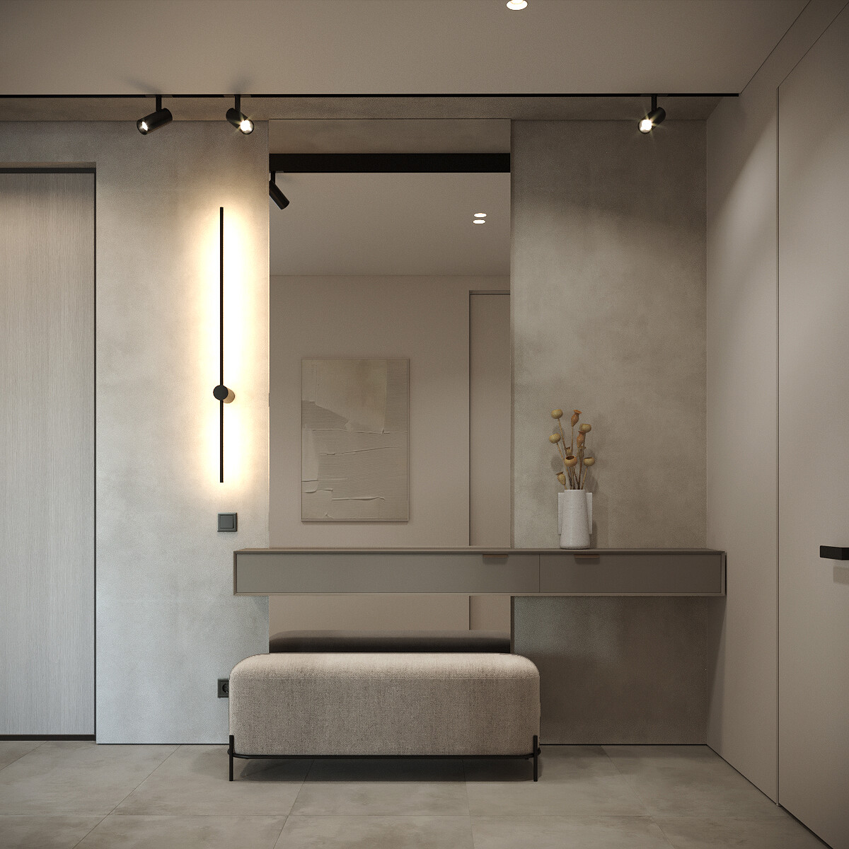 ArtStation - Apartment for Maxim. Hall.