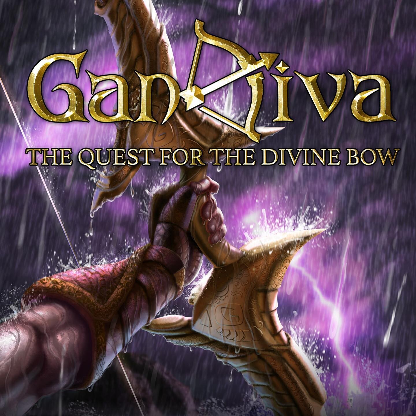 ArtStation - Variant Cover for Gandiva: The Quest for the Divine Bow novel