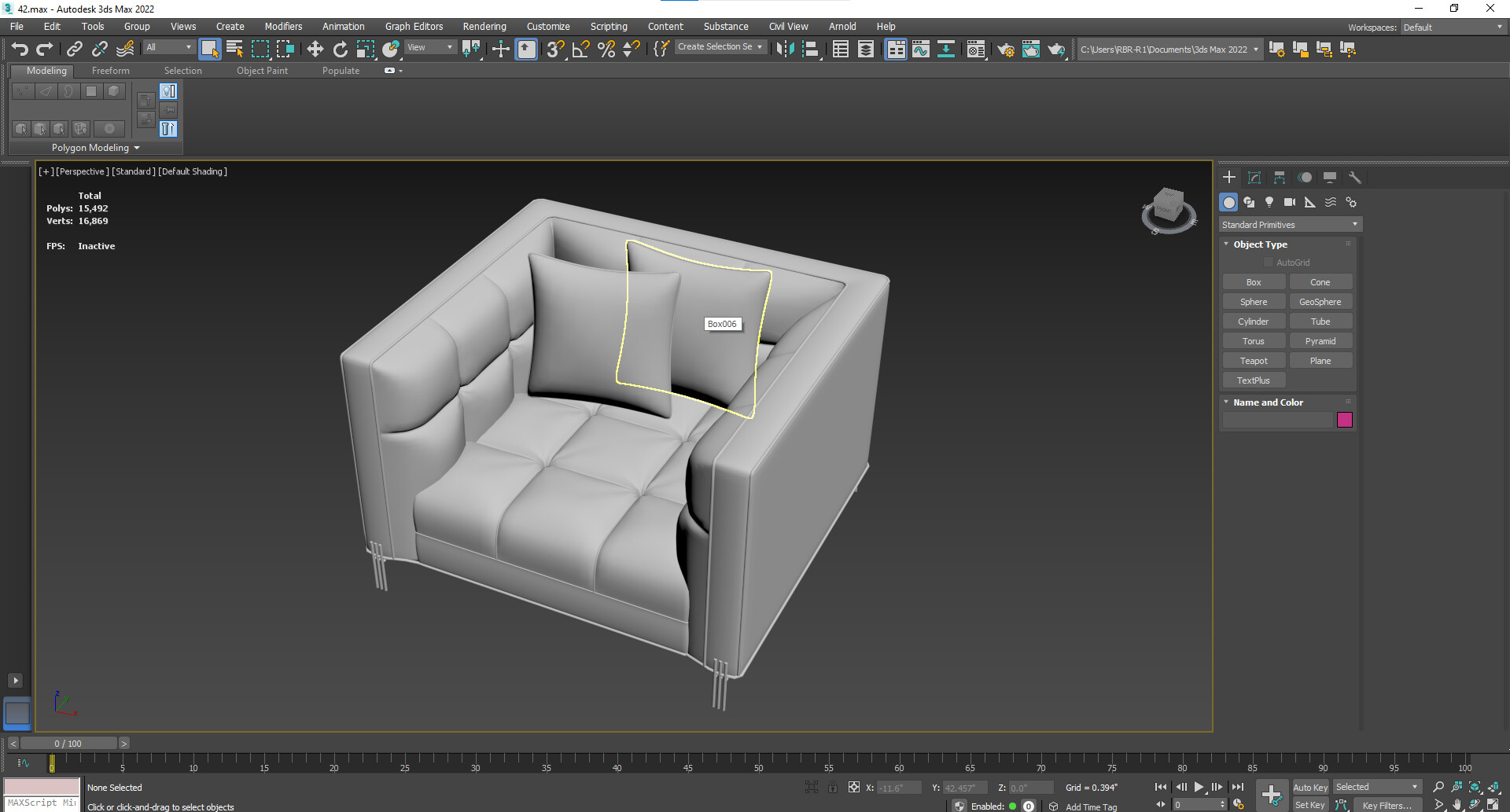 ArtStation - 3D Product Modeling (Sofa)