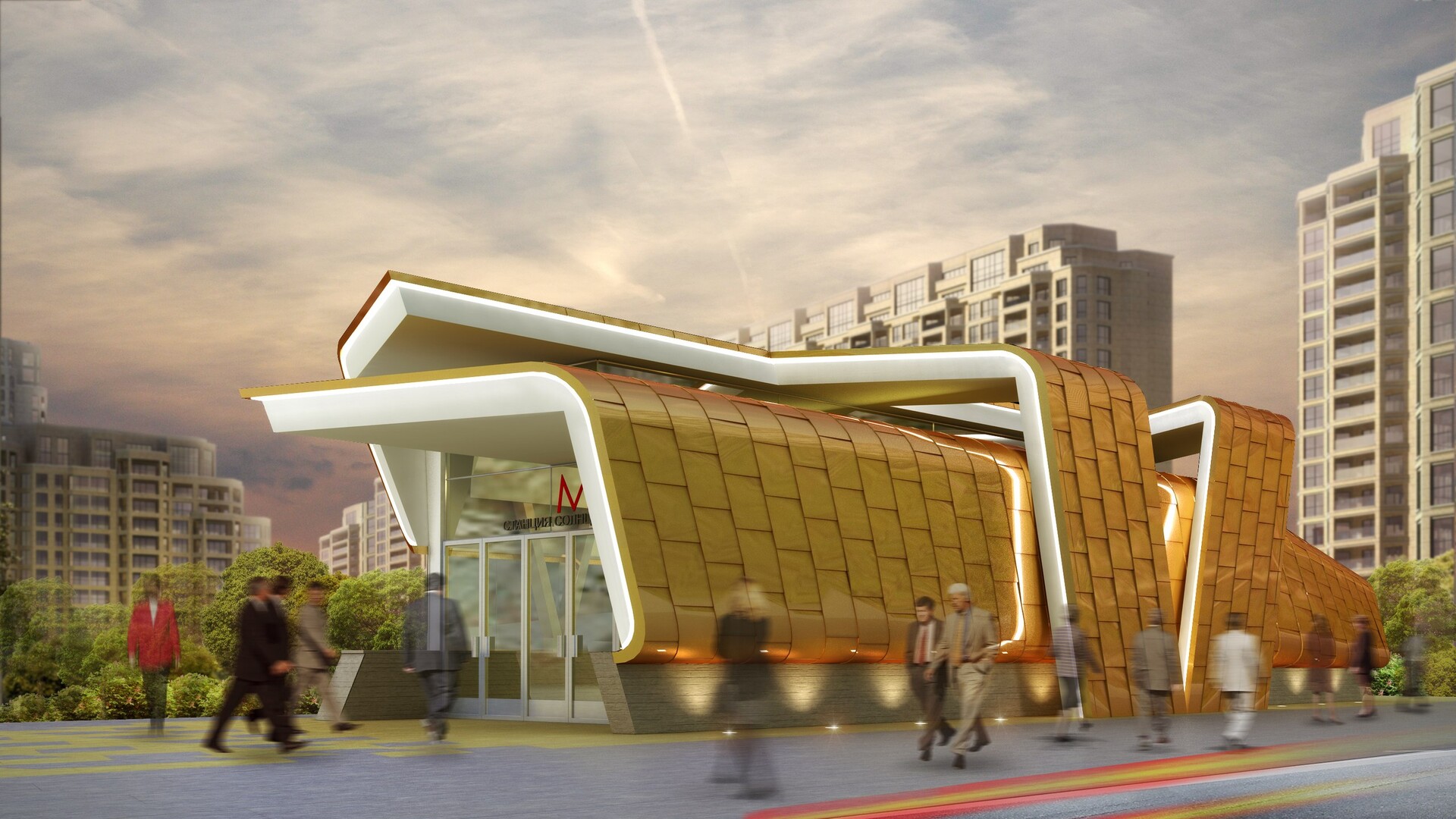 ArtStation - Metro Station Concept