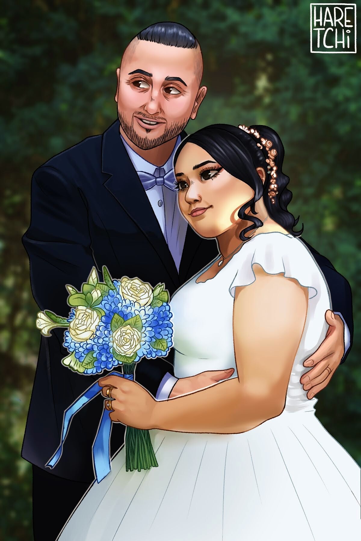 ArtStation - wedding commission