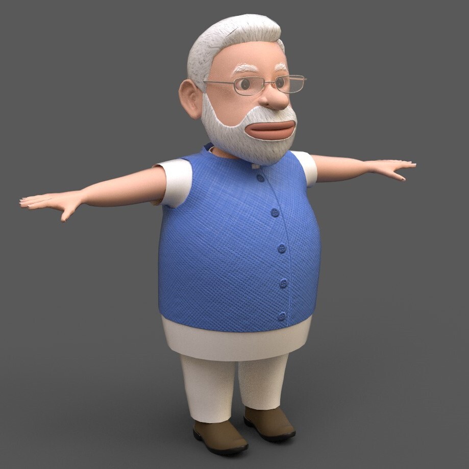 ArtStation - Narendra Modi 3d model