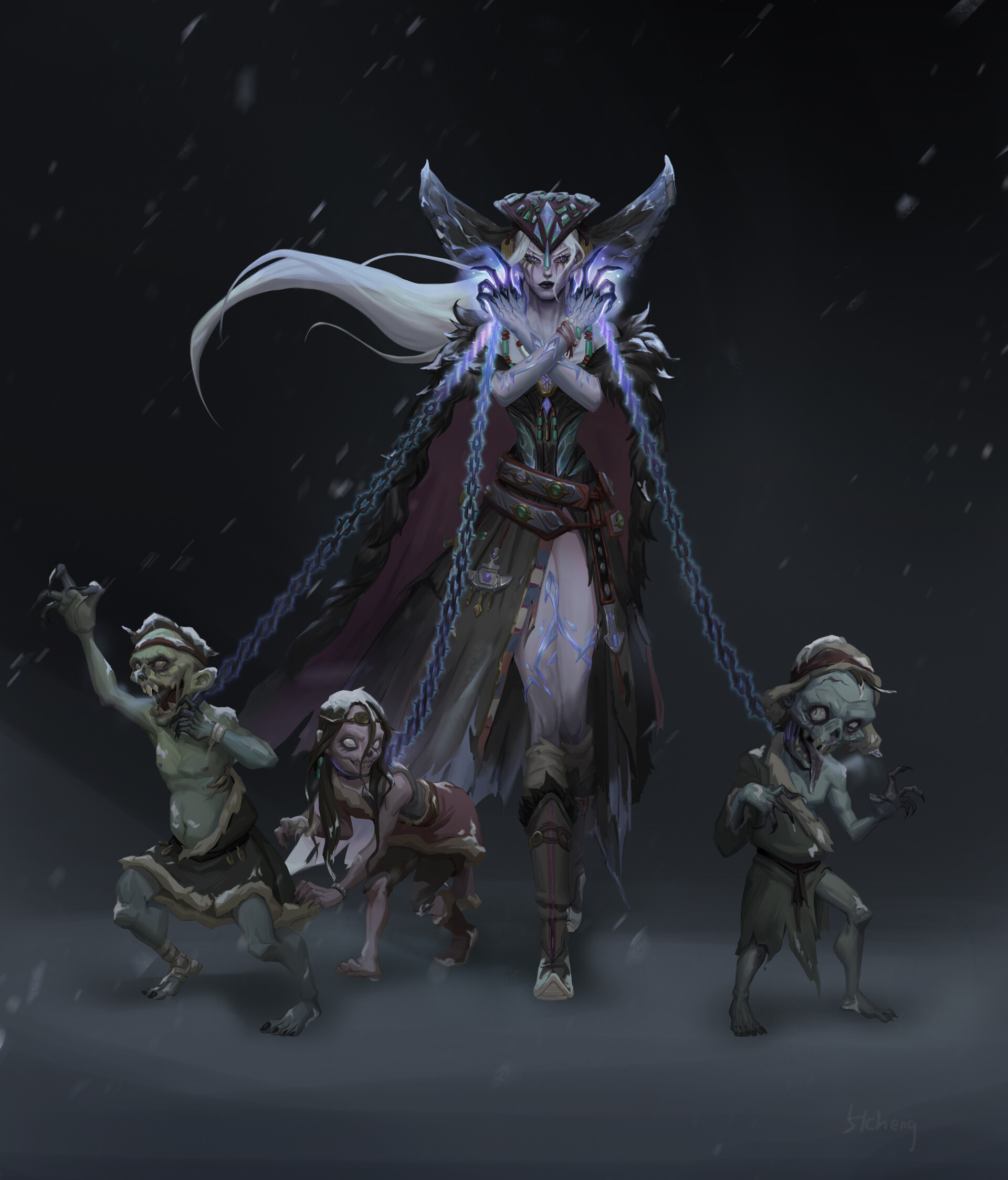 ArtStation - 霜之巫女 Frost Witch