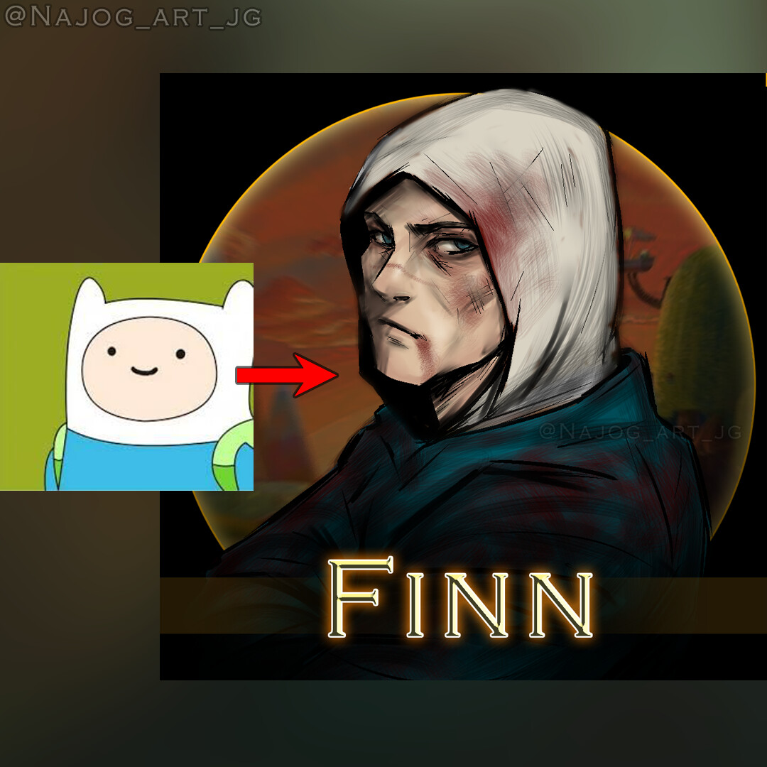 Artstation Redesign Of Finn The Human From Aventure Time